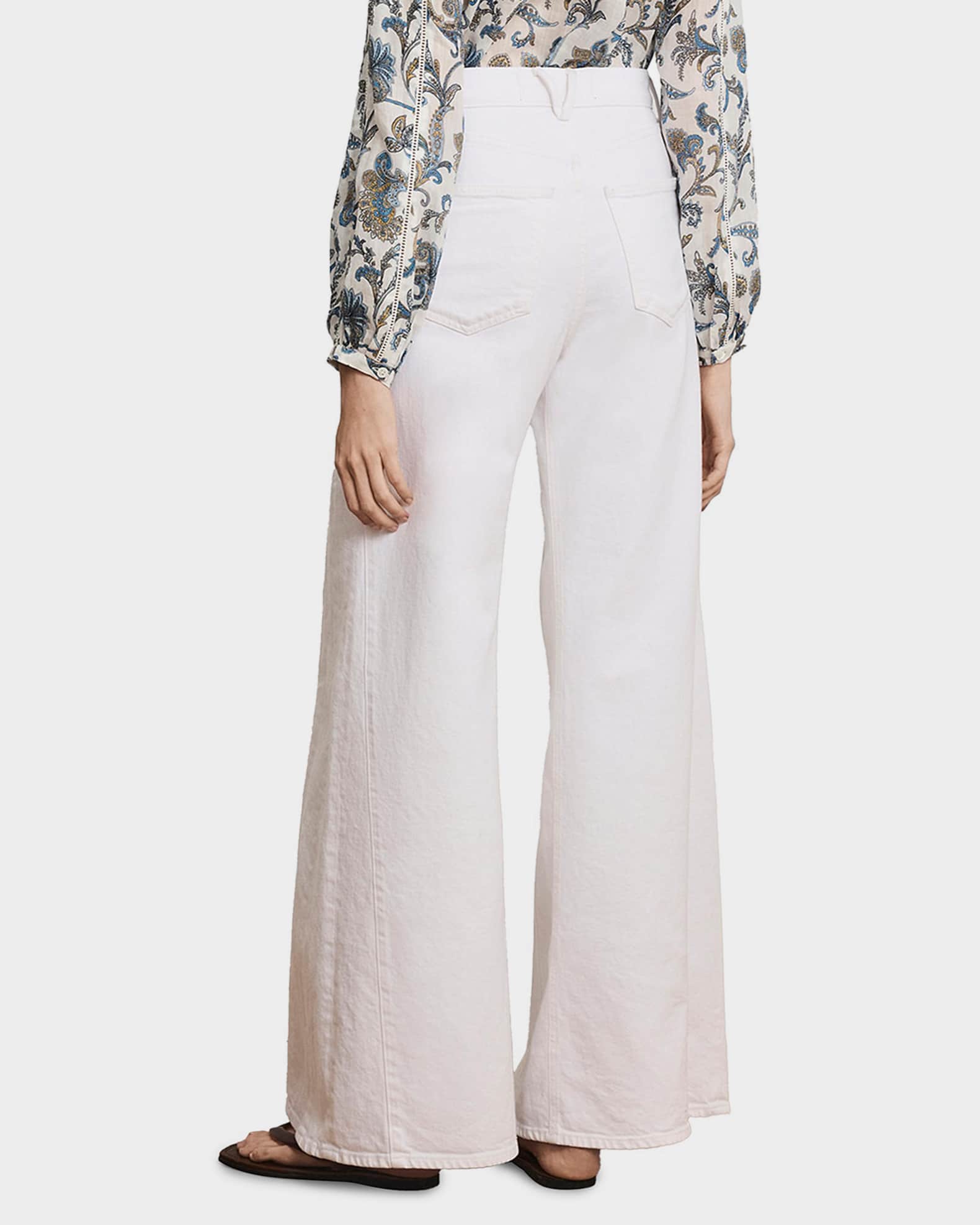 Veronica Beard Vicki Extra Wide-Leg Jeans | Neiman Marcus
