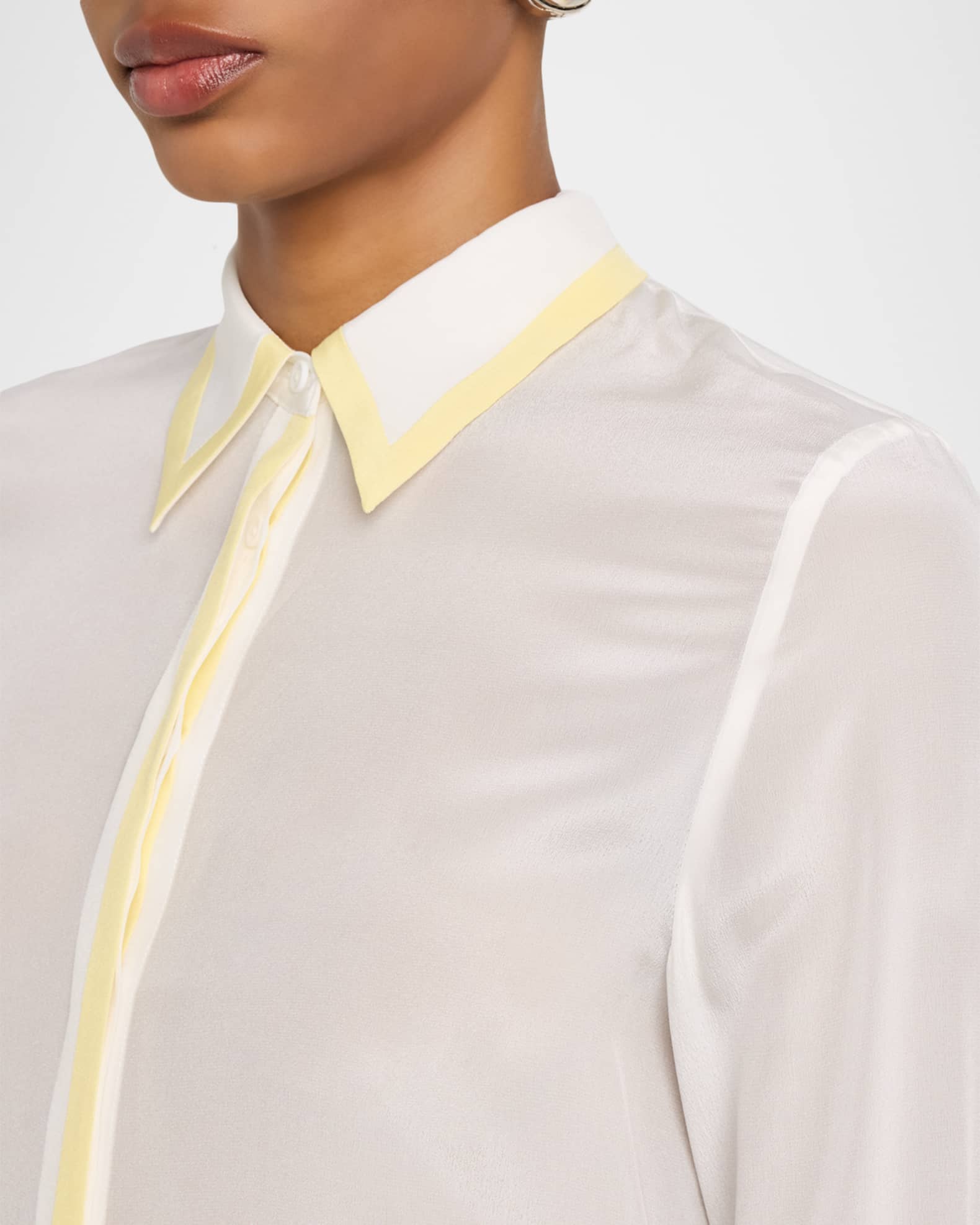 ALICE + OLIVIA Willa Placket Top | Neiman Marcus