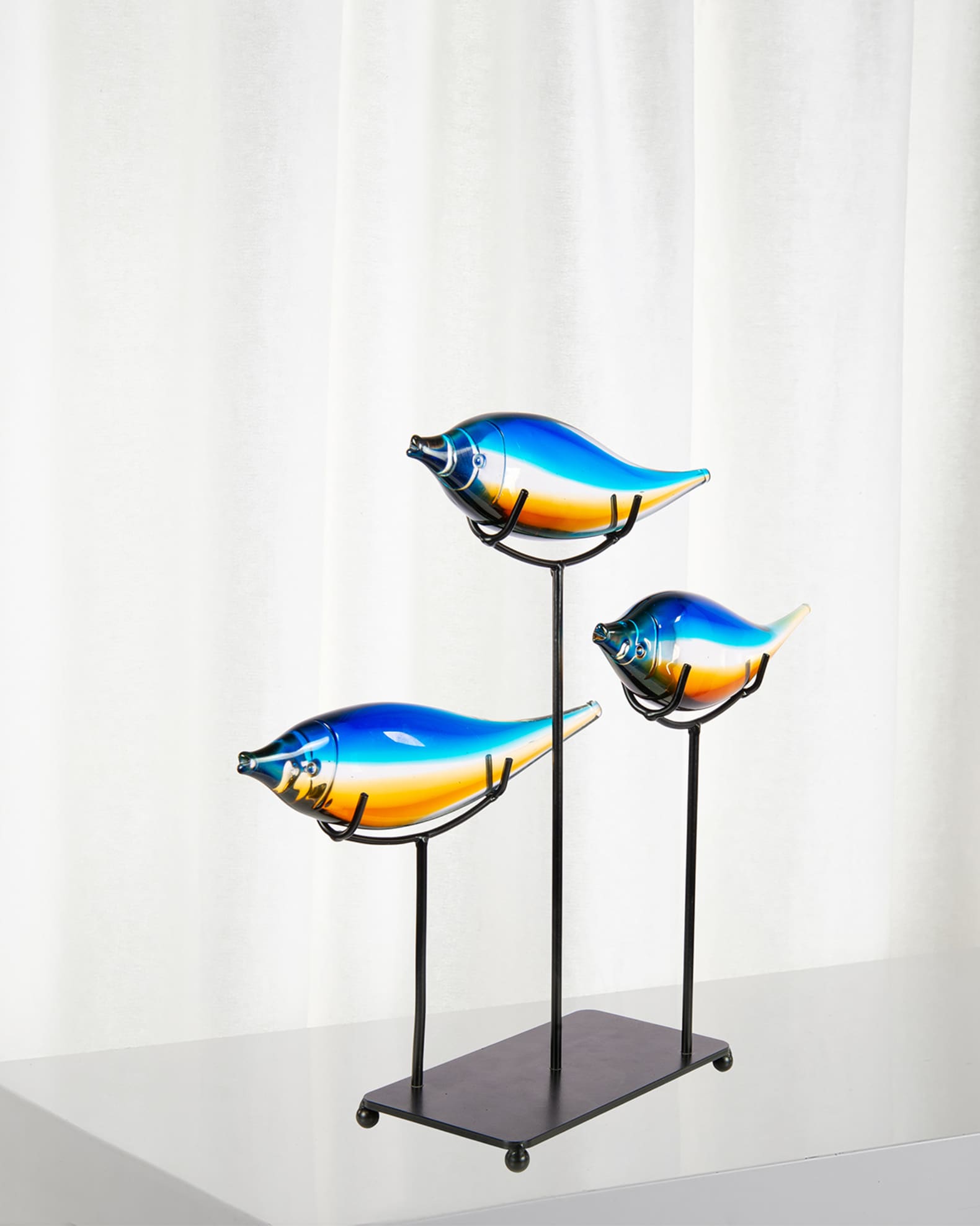 Dale Tiffany 3 Fish Mini Art Glass Sculpture | Neiman Marcus