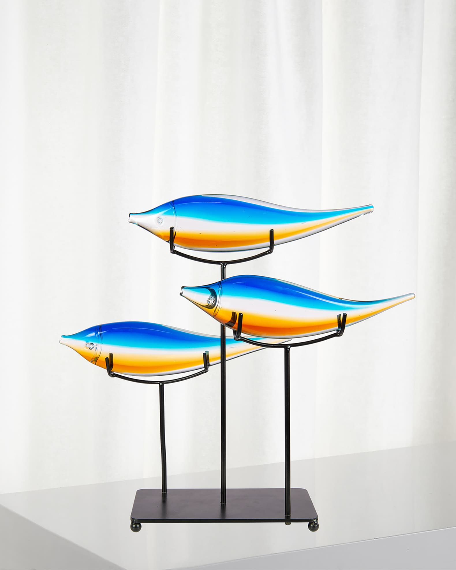 Dale Tiffany 3 Fish Mini Art Glass Sculpture | Neiman Marcus