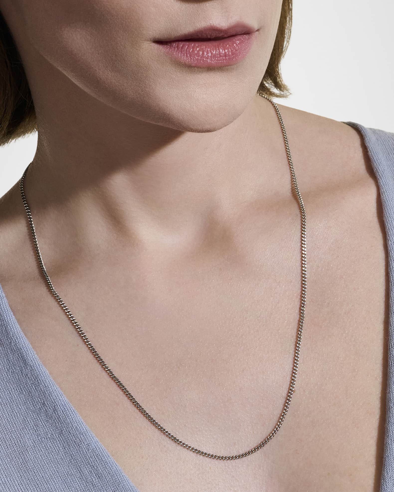 John Hardy Men's Sterling Silver Curb Chain Necklace, 2.1mm | Neiman Marcus