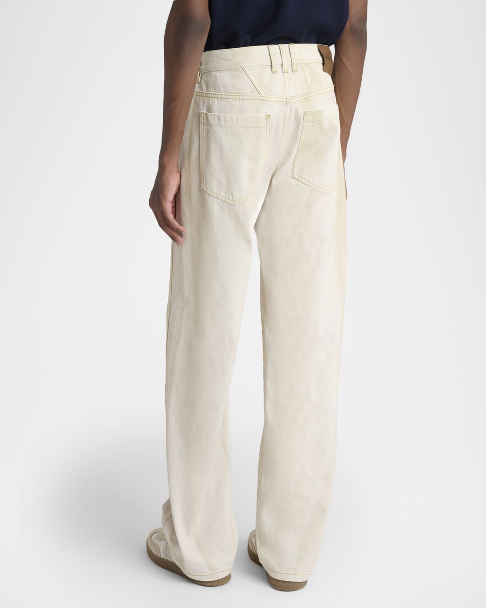 Balmain Men's Relaxed Faded Denim Jeans | Neiman Marcus
