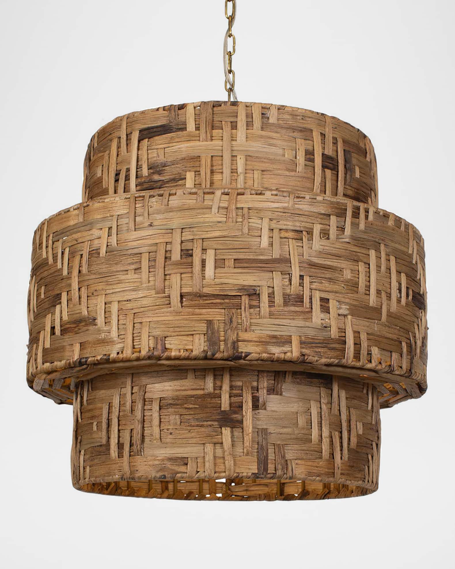 Water Hyacinth 24" 4-Light Pendant Chandelier | Neiman Marcus