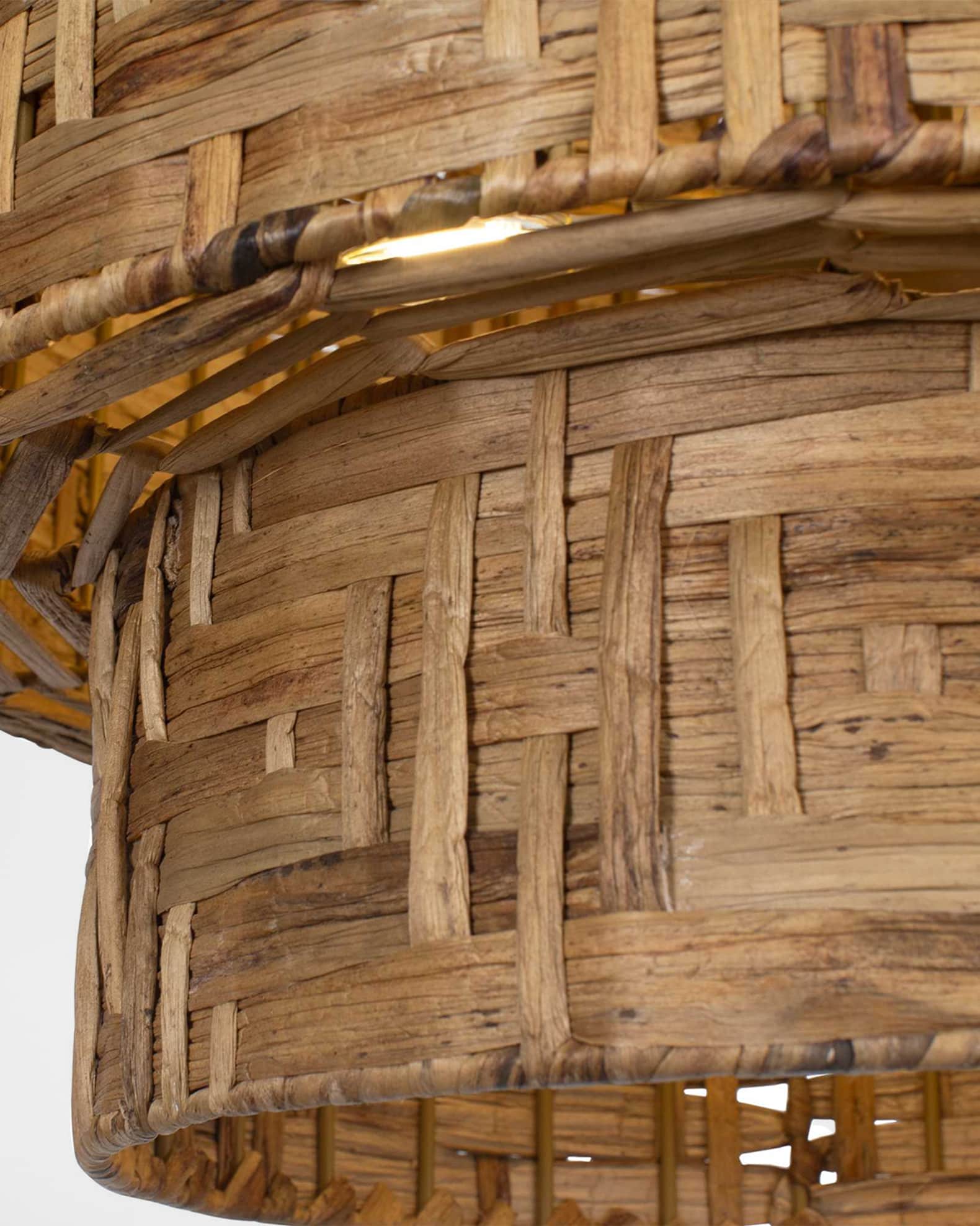 Water Hyacinth 24" 4-Light Pendant Chandelier | Neiman Marcus