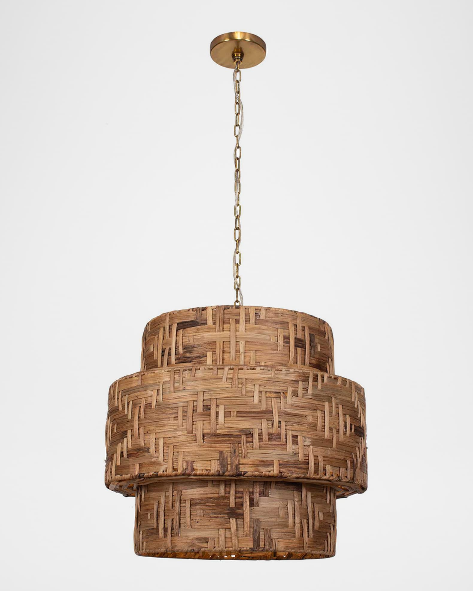 Water Hyacinth 24" 4-Light Pendant Chandelier | Neiman Marcus