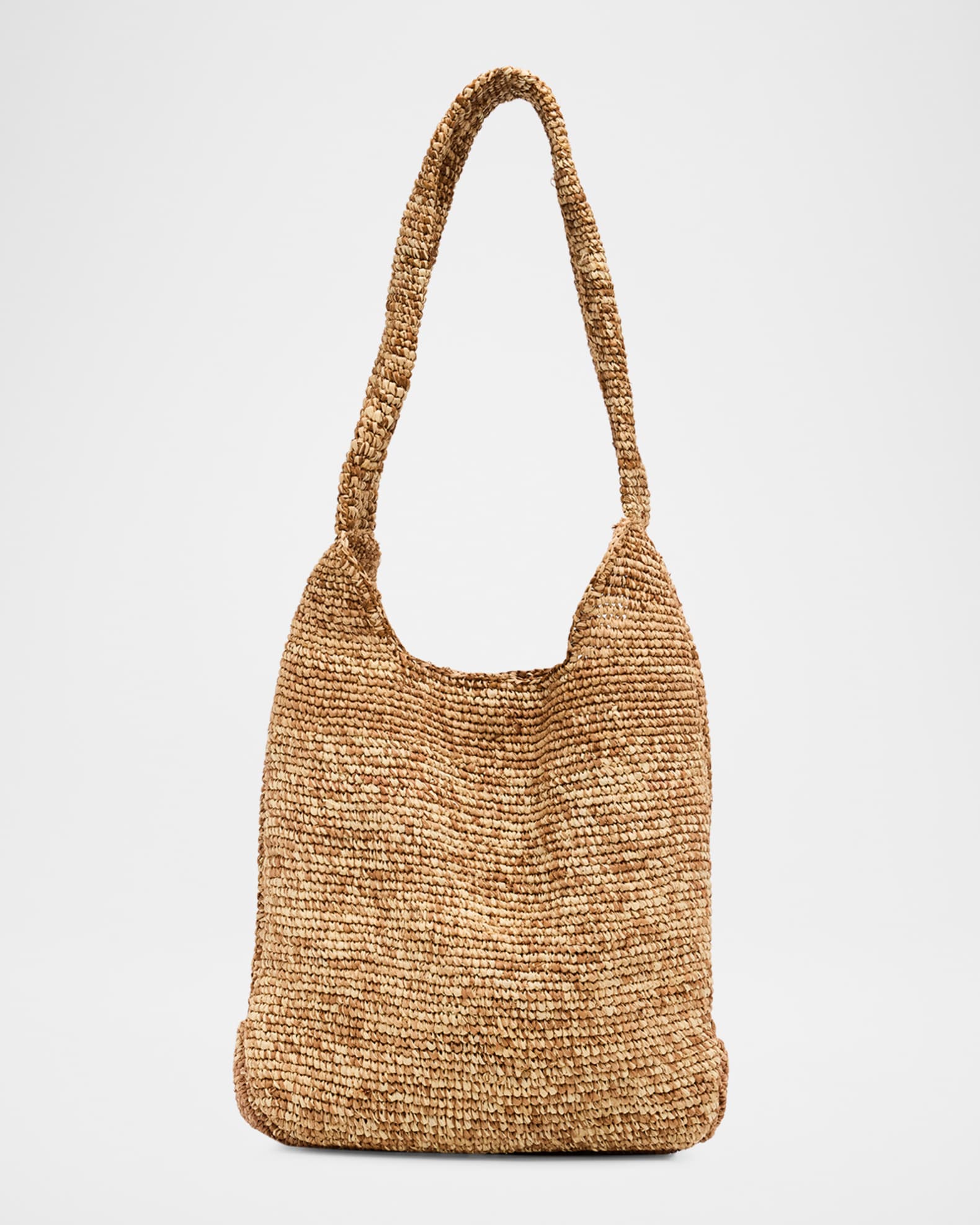 BTB Los Angeles Aster Raffia Hobo Bag | Neiman Marcus