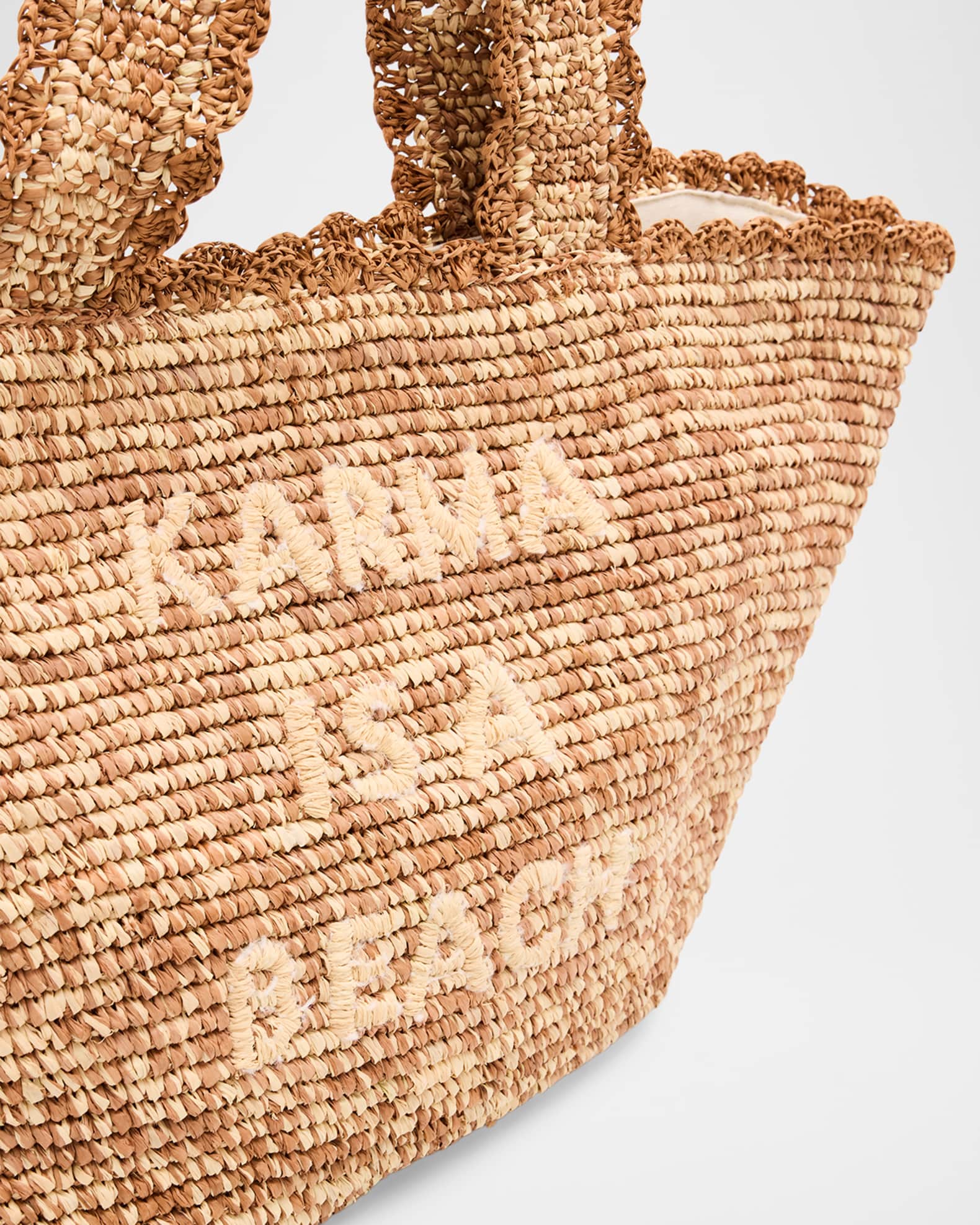 BTB Los Angeles Karma Is A Beach Straw Tote Bag | Neiman Marcus