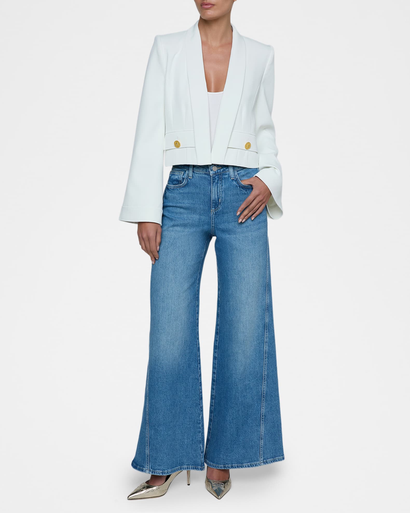 L'Agence Nixie Wide-Sleeve Coat | Neiman Marcus
