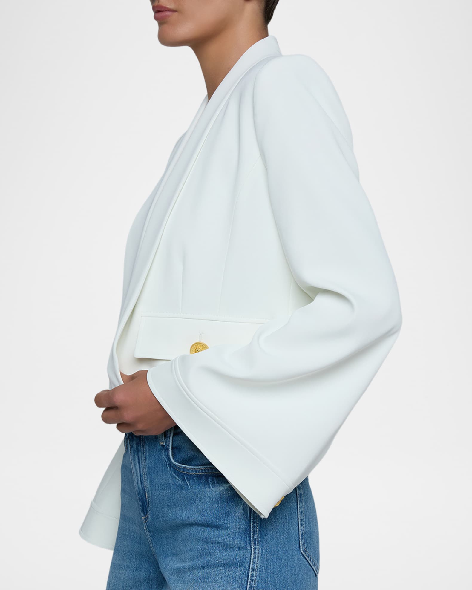 L'Agence Nixie Wide-Sleeve Coat | Neiman Marcus