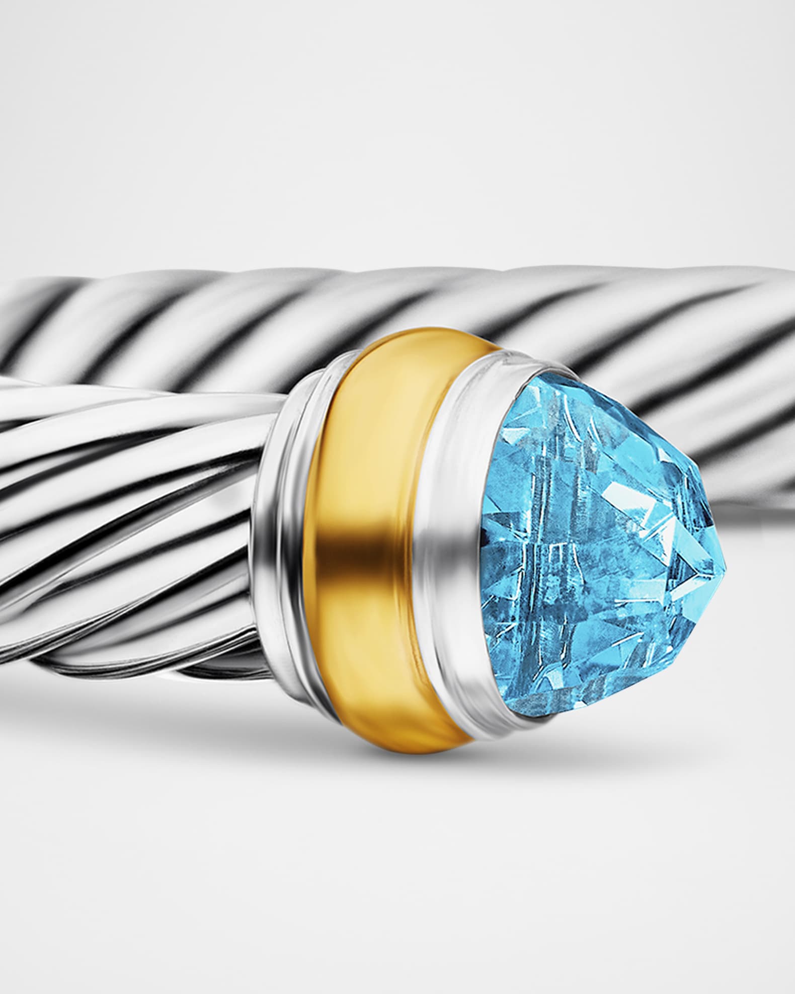 David Yurman Cable Classics Bracelet with Gemstone and 14K Gold in ...