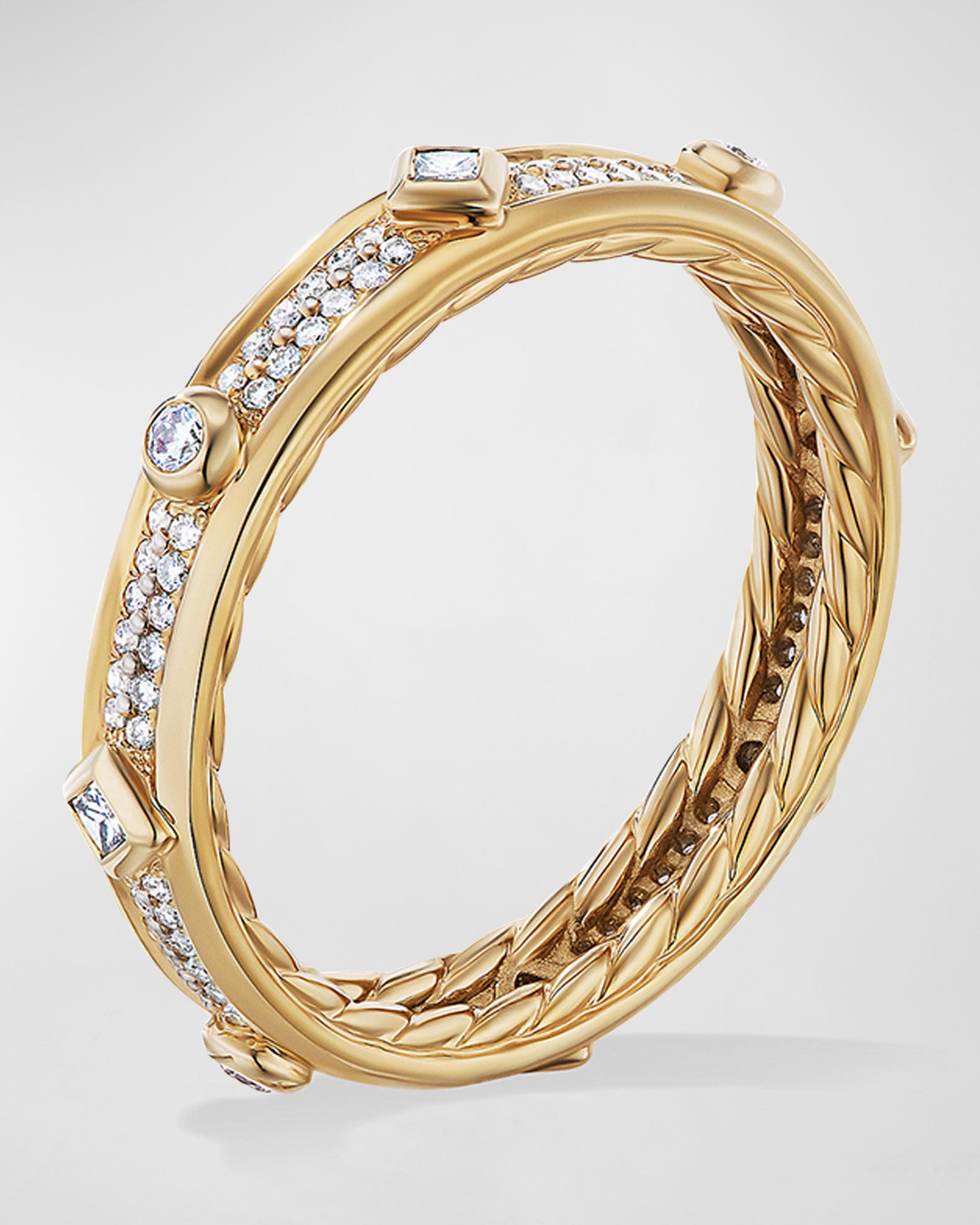 Modern Renaissance Ring with Diamonds in 18K Gold | Neiman Marcus