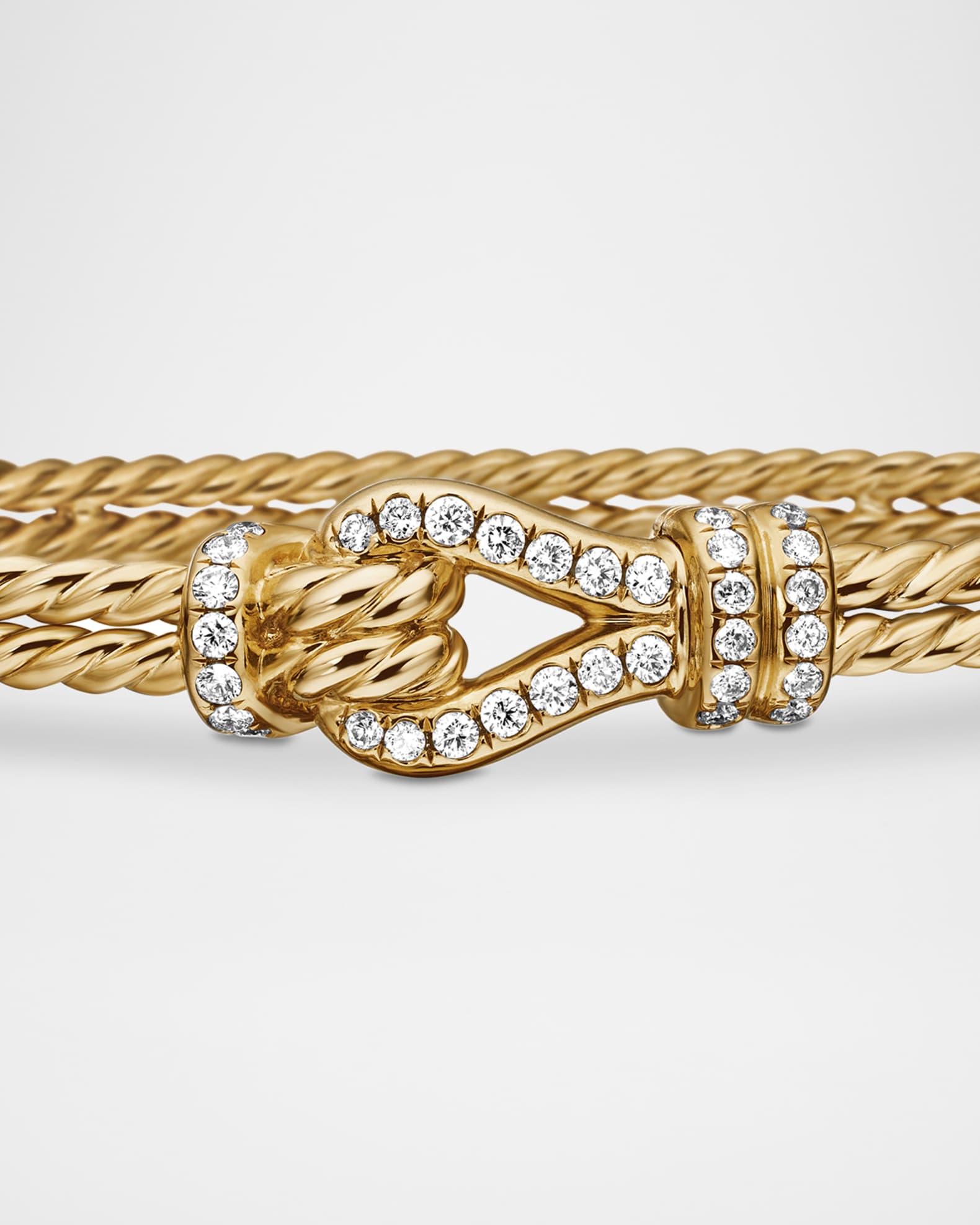 Thoroughbred Loop Bracelet with Diamonds in 18K Gold | Neiman Marcus