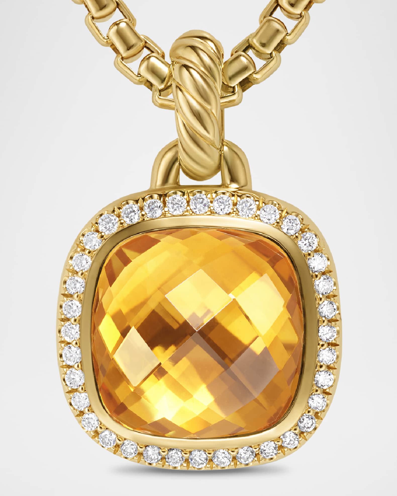 David Yurman Albion Enhancer with Gemstones and Diamonds in 18K Gold ...