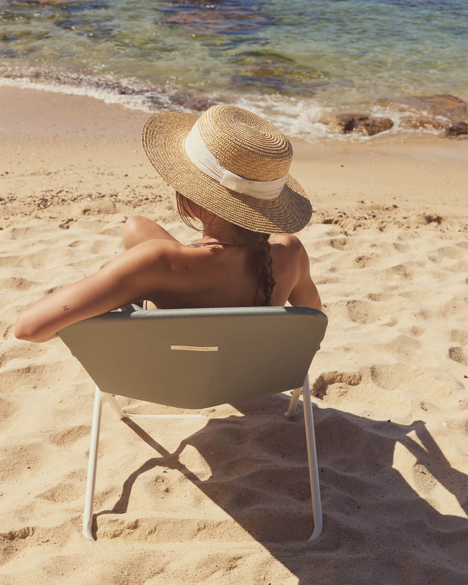 SUNNYLiFE Foldable Outdoor Sun Chair | Neiman Marcus