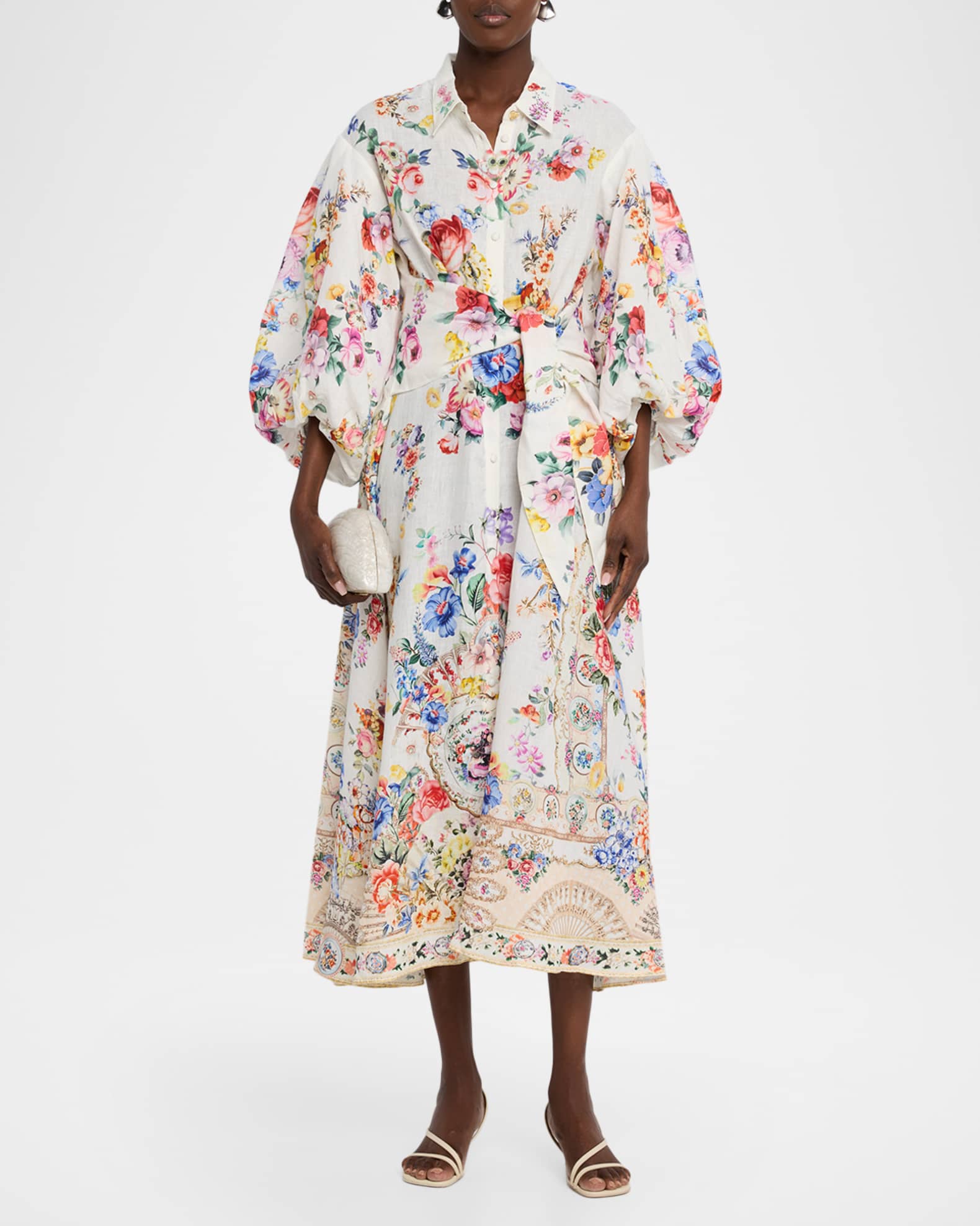 Camilla I Left My Heart in Granada Shirtdress with Bubble Sleeves ...
