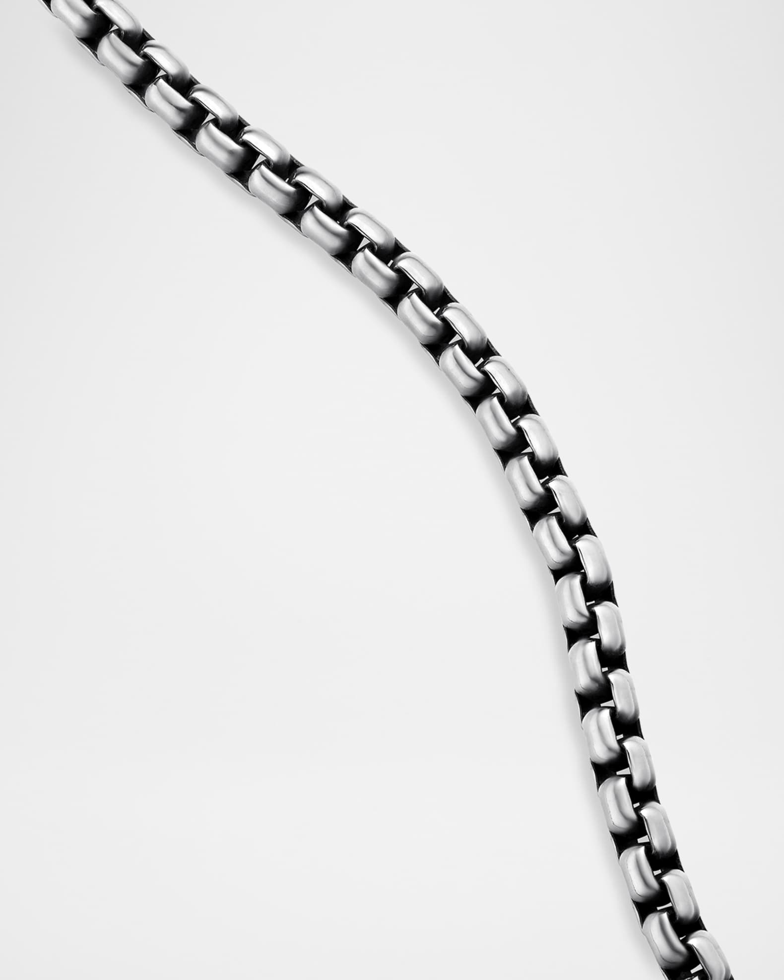 David Yurman Box Chain Necklace in Silver with 14K Gold/3.6mm | Neiman ...