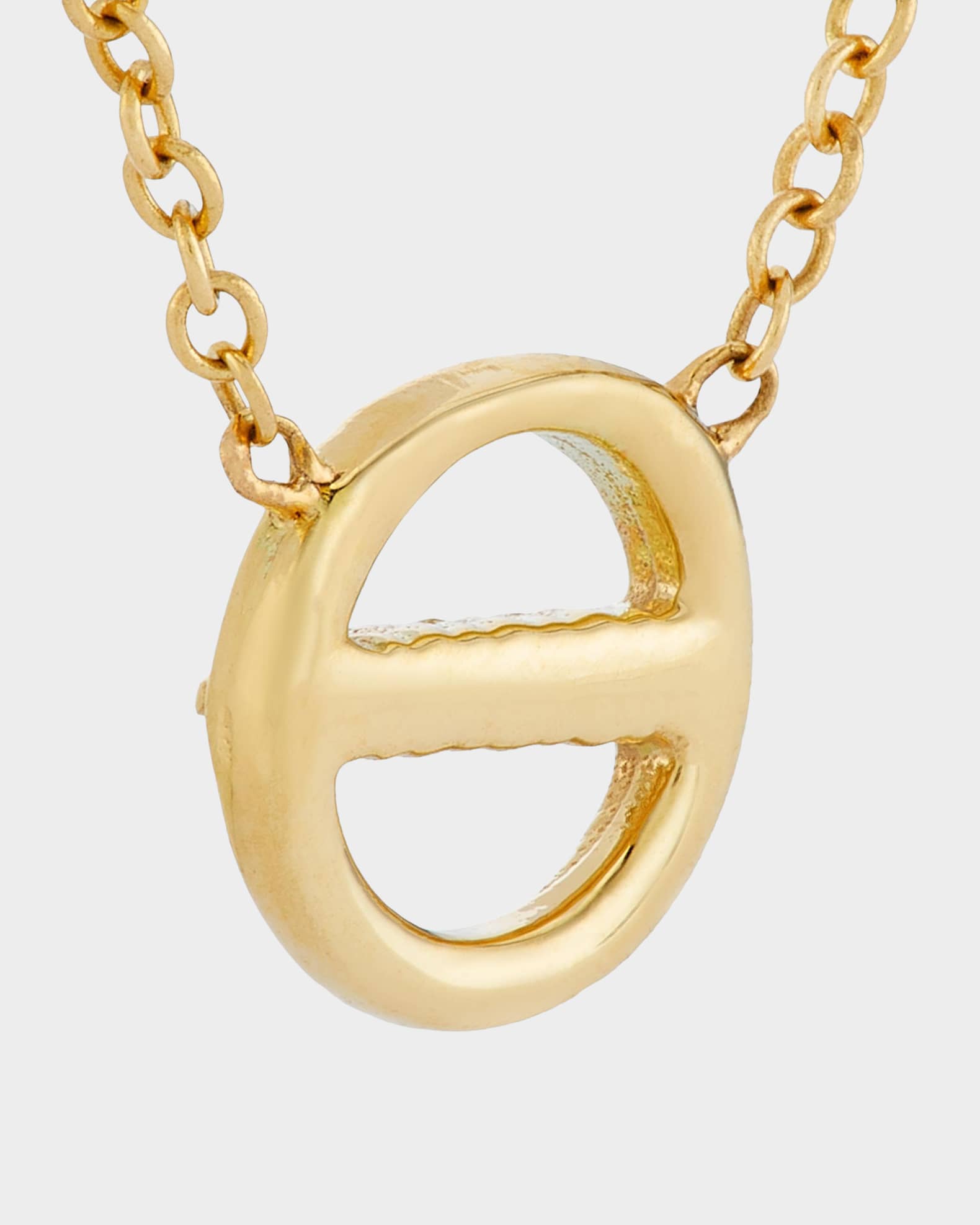 Zoe Chicco 14K Yellow Gold Diamond Bar Circle Pendant Necklace | Neiman ...
