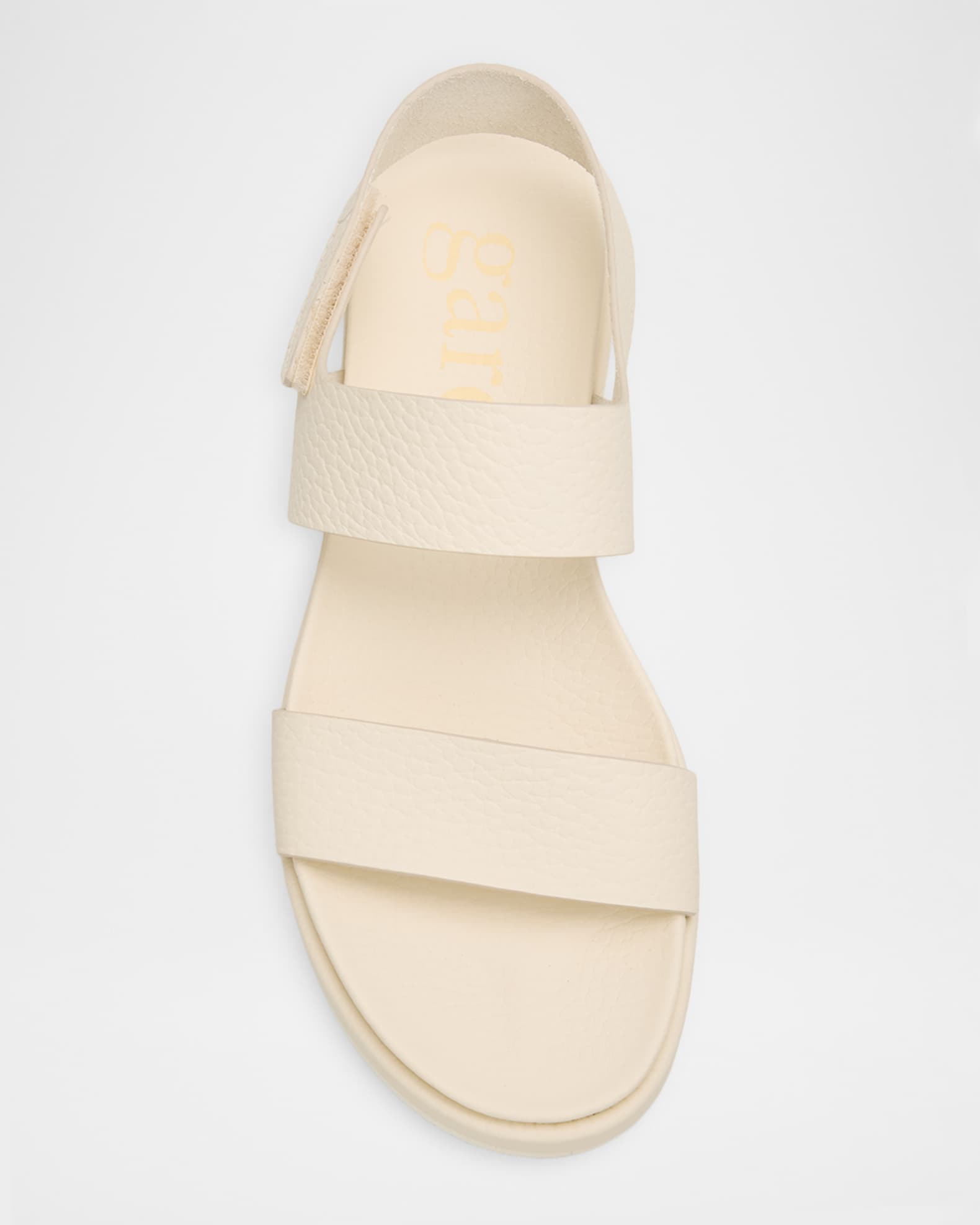 Pedro Garcia Jamili Leather Double-Band Flat Sandals | Neiman Marcus