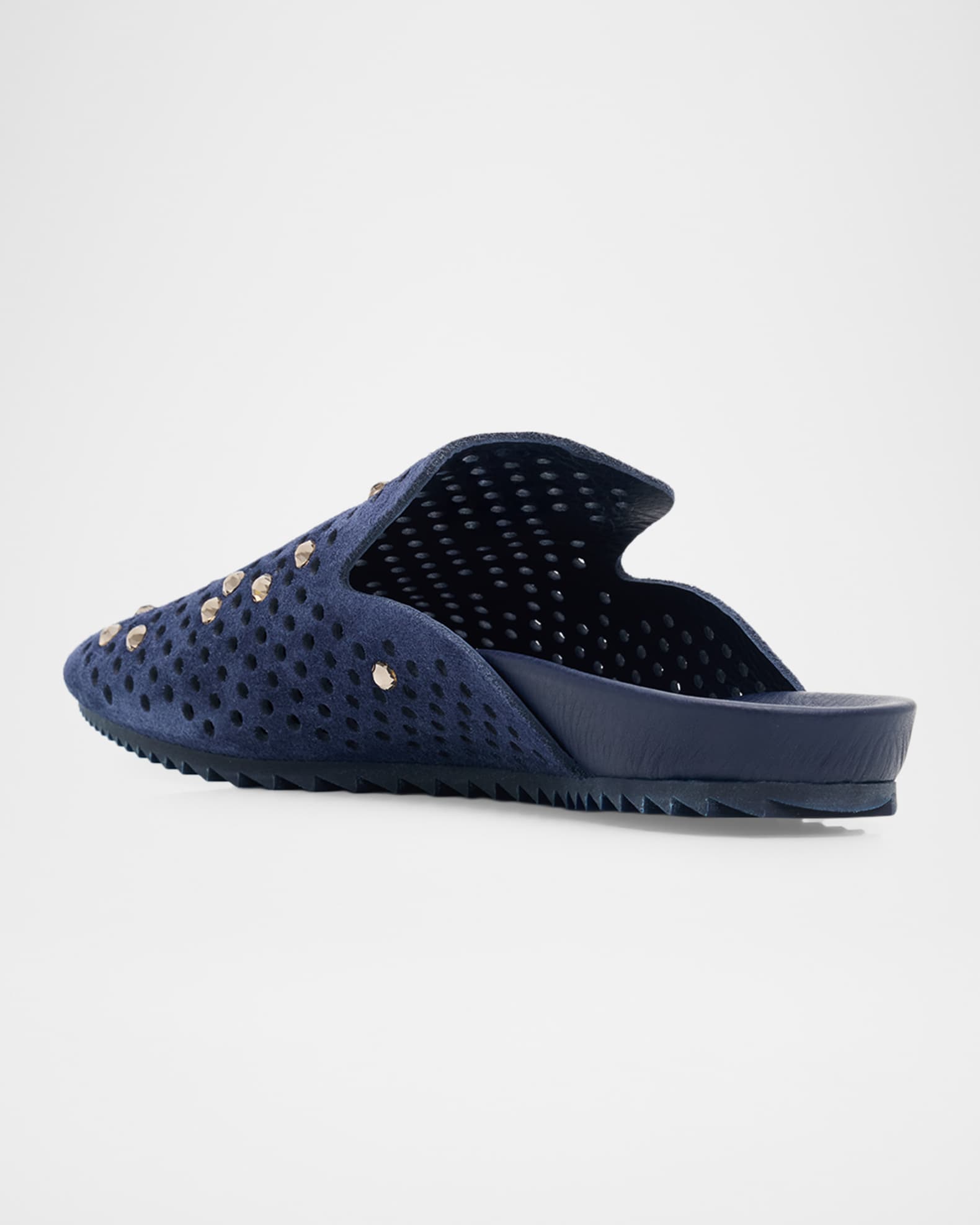 Pedro Garcia Braidy Embellished Suede Utility Clogs | Neiman Marcus