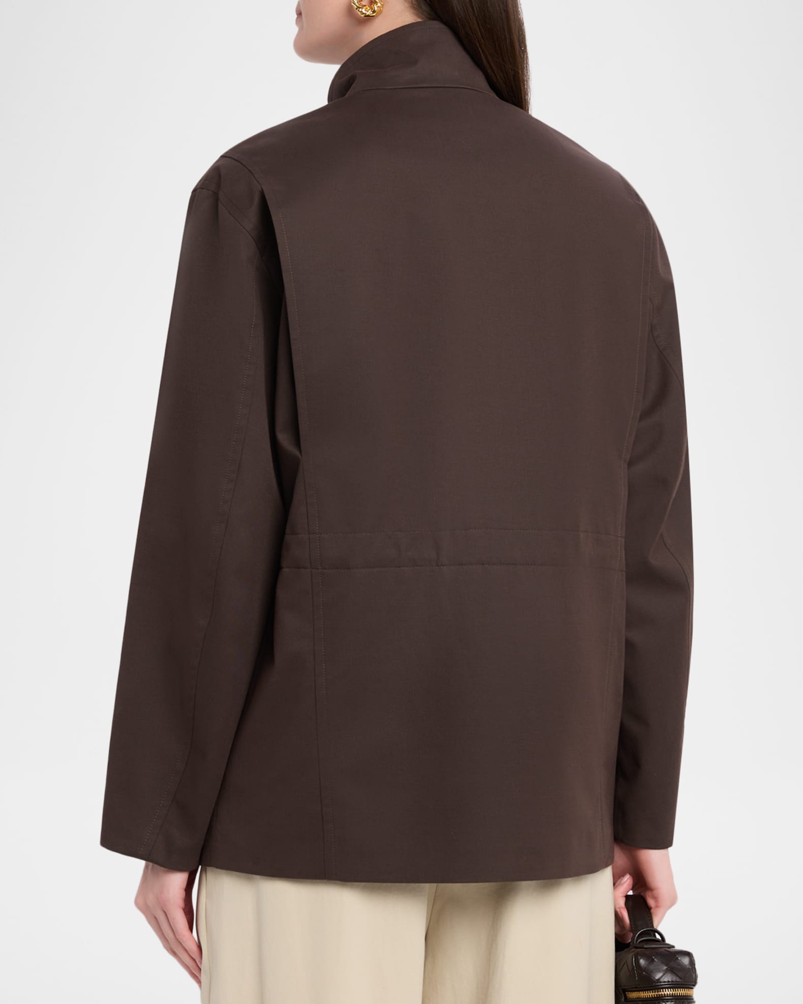 THE ROW Floriane Cotton-Cashmere Utility Jacket | Neiman Marcus