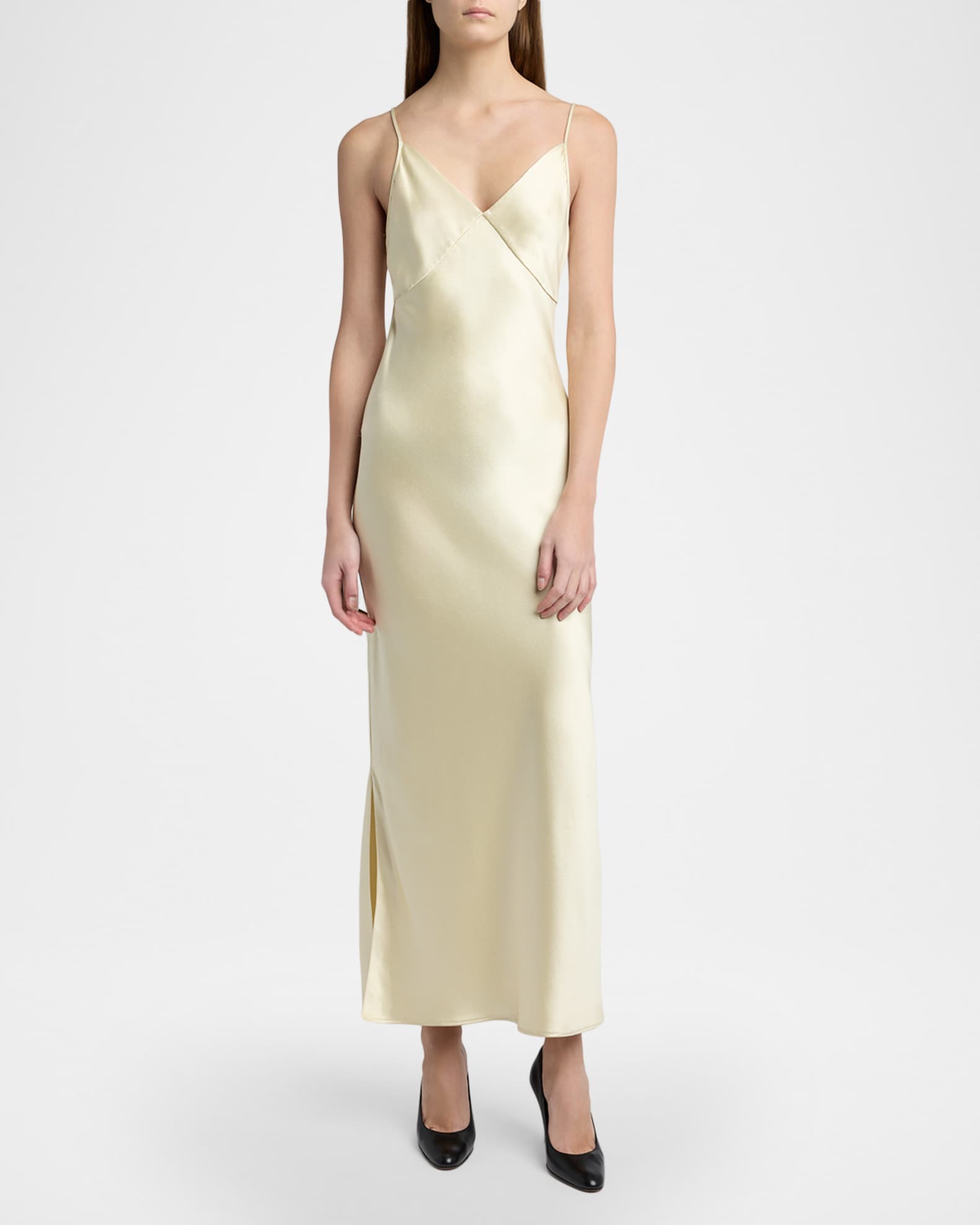 THE ROW Barika Maxi Slip Silk Dress | Neiman Marcus