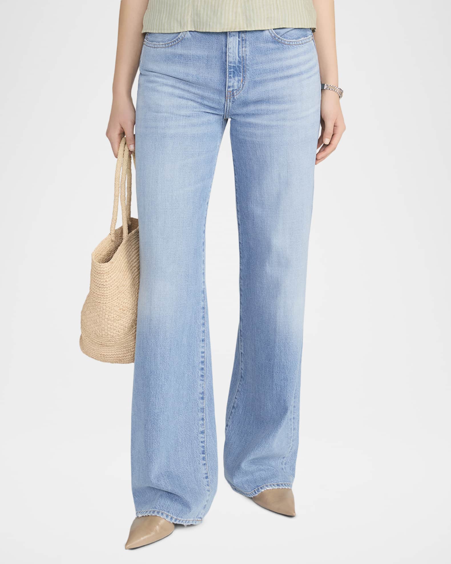 FRAME The Off Duty Stroll Jeans | Neiman Marcus