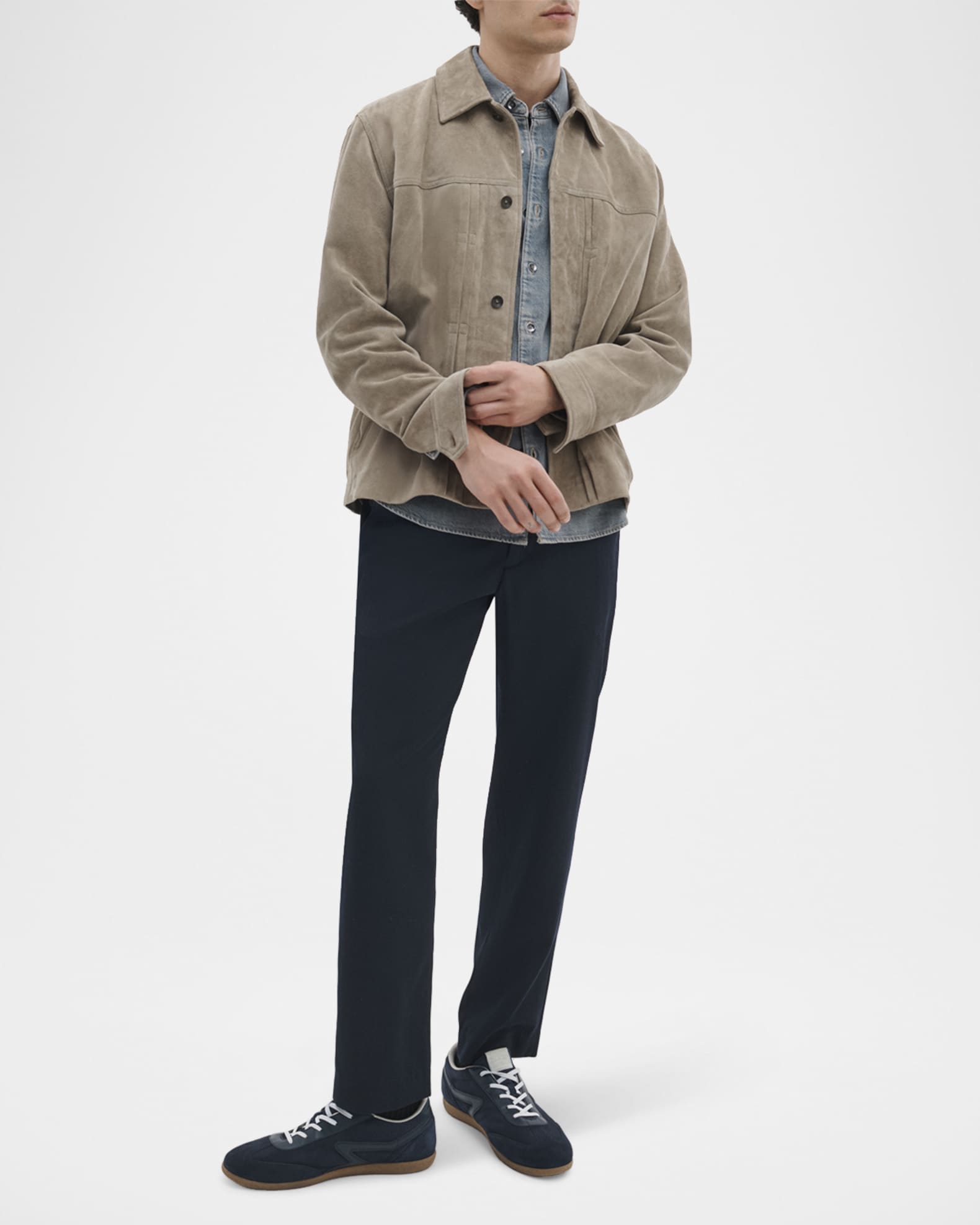 Rag & Bone Men's Dwight Suede Shirt Jacket | Neiman Marcus