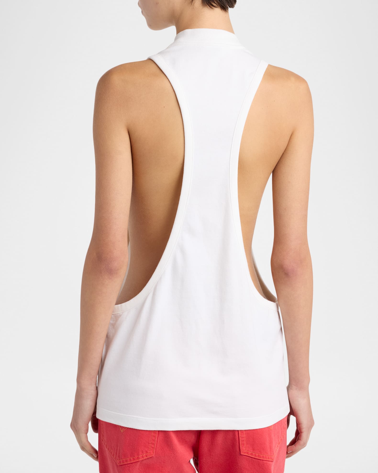 Versace Low-Cut Racerback Tank Top | Neiman Marcus