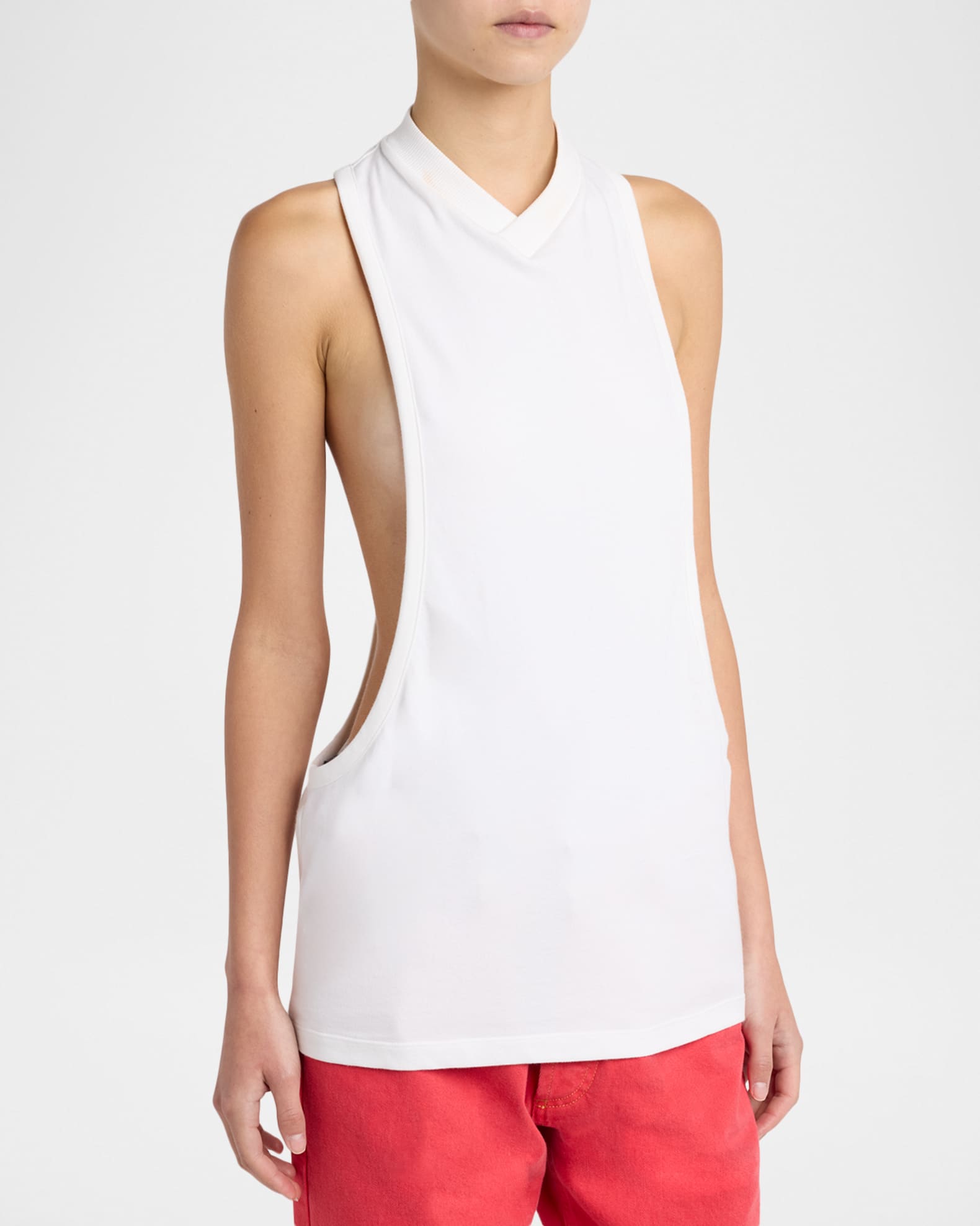 Versace Low-Cut Racerback Tank Top | Neiman Marcus