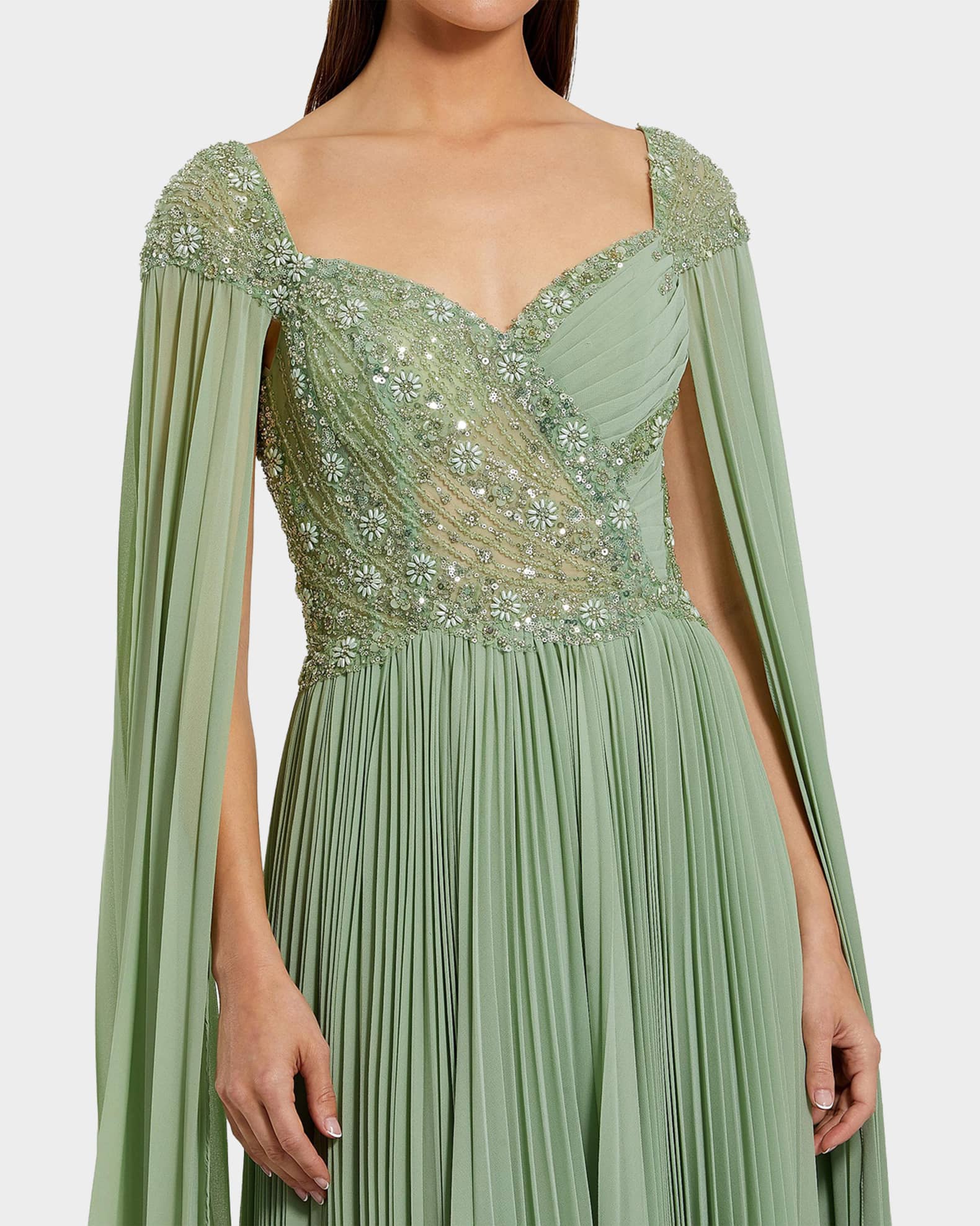 Mac Duggal Pleated Gown
