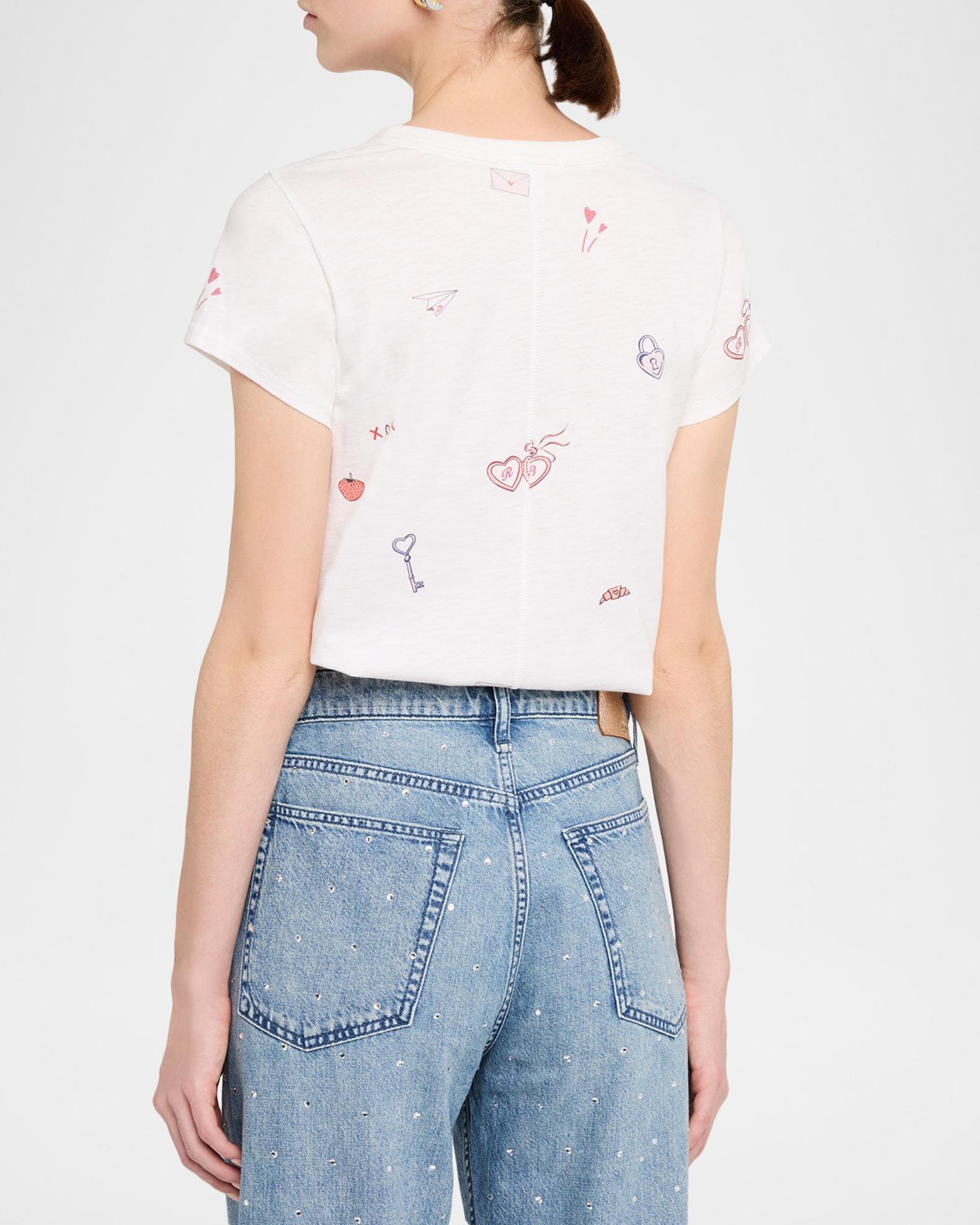 Rag & Bone All-Over Valentines Graphic Tee | Neiman Marcus
