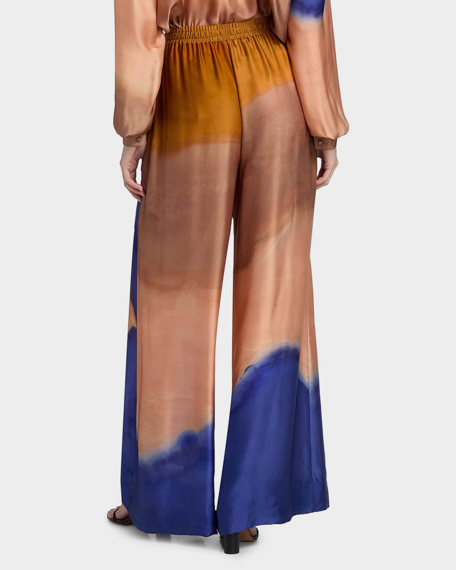 Ulla Johnson x Helen Frankenthaler Julien Silk-Chiffon Pants | Neiman ...