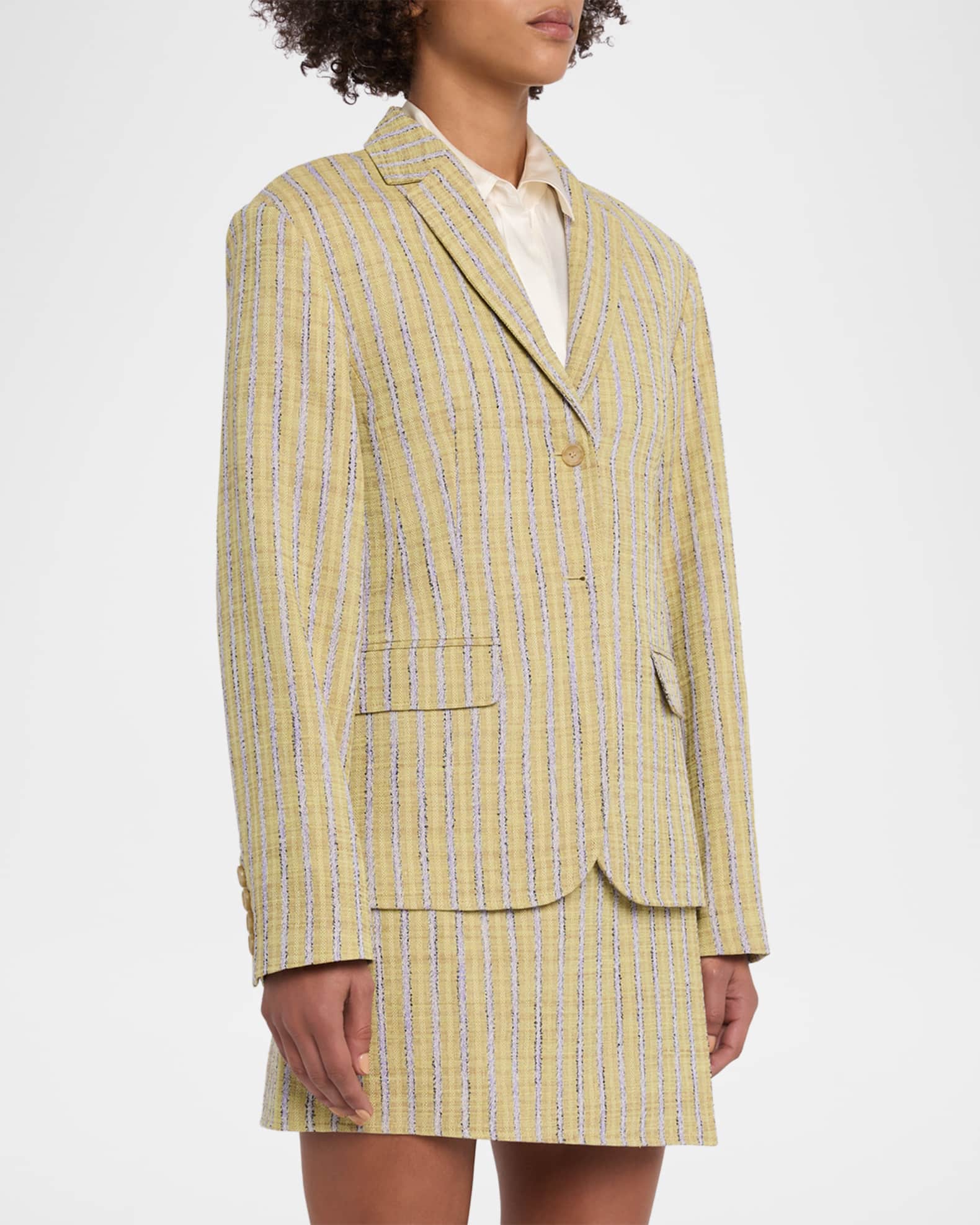 Ulla Johnson Matteo Stripe Jacket | Neiman Marcus