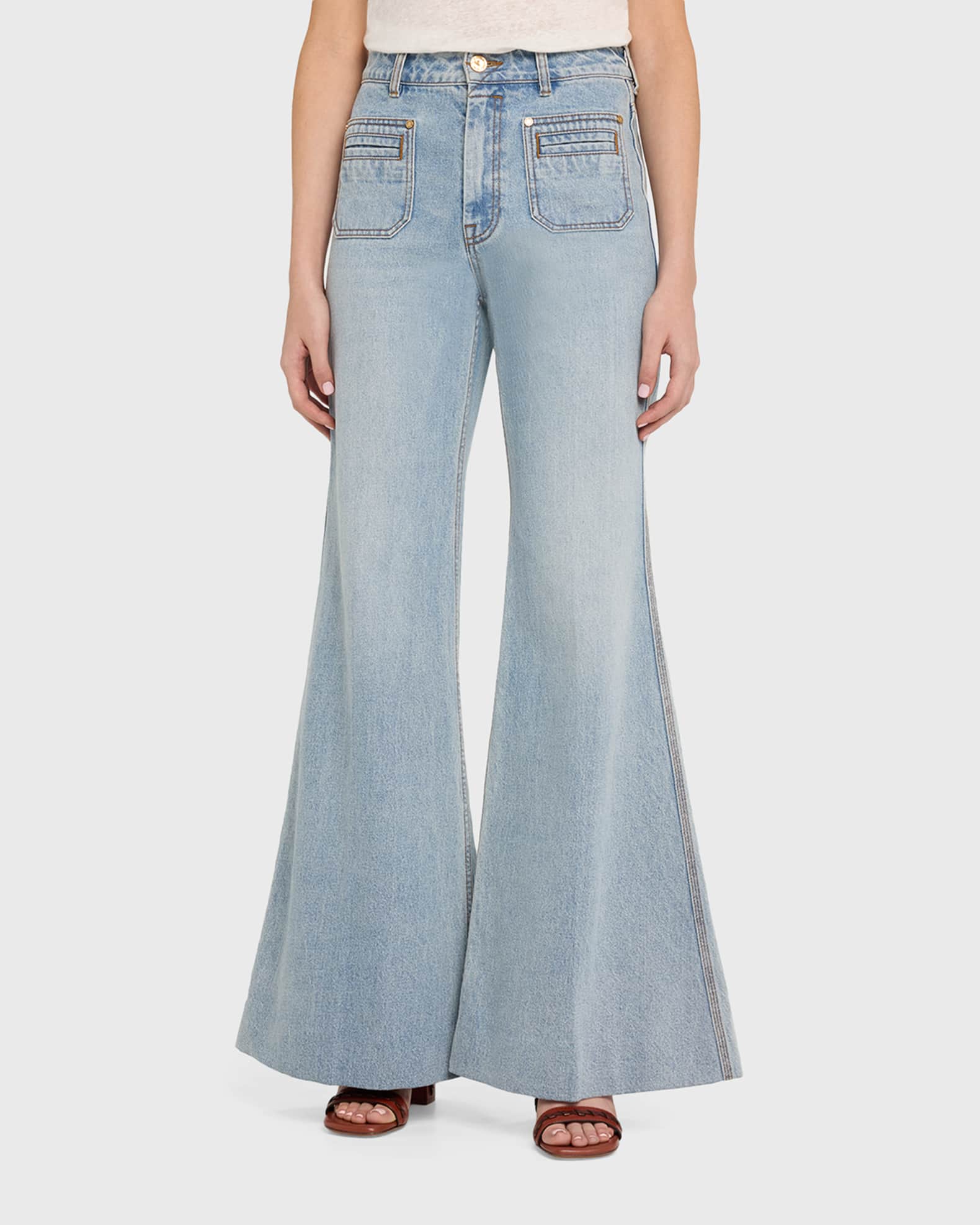 Zimmermann High-Rise Flare Jeans | Neiman Marcus