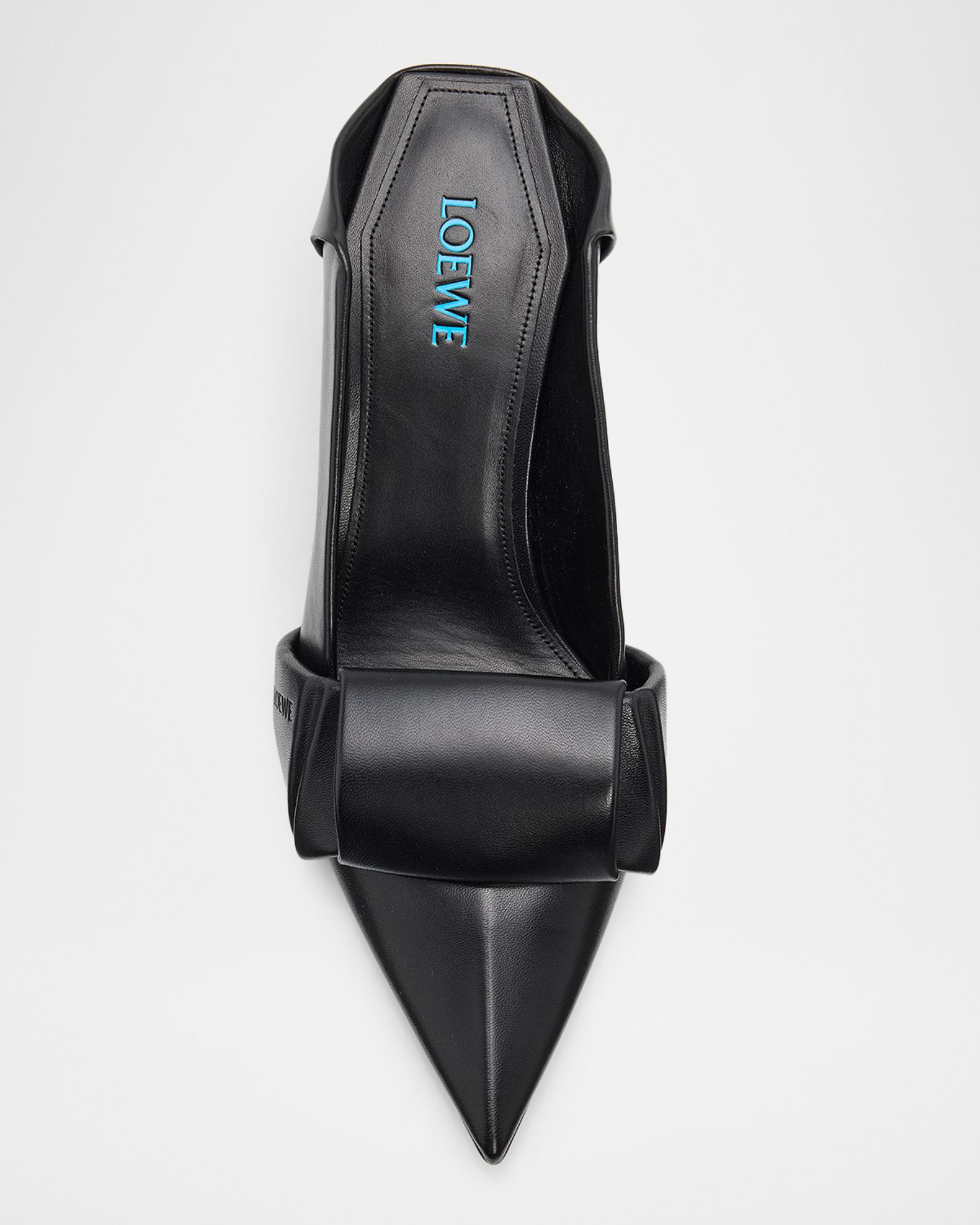 70mm Origami Folded Leather Mule Pumps | Neiman Marcus