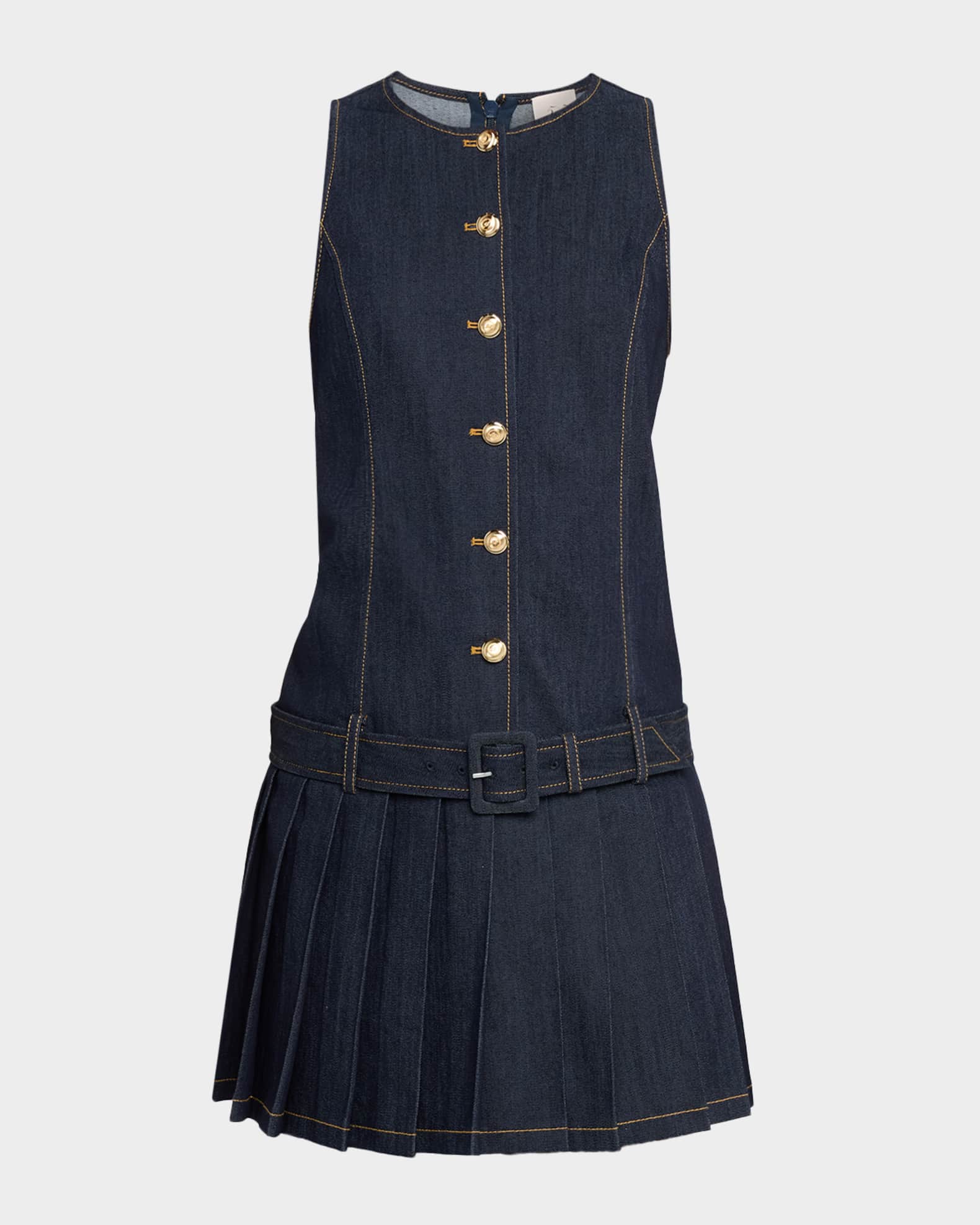 Cinq a Sept Elyse Denim Mini Dress | Neiman Marcus