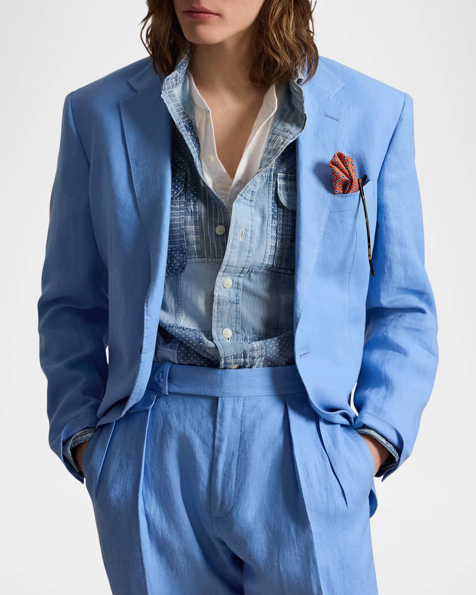 Polo Ralph Lauren Men's Slubbed Linen Single-Breasted Sport Coat ...