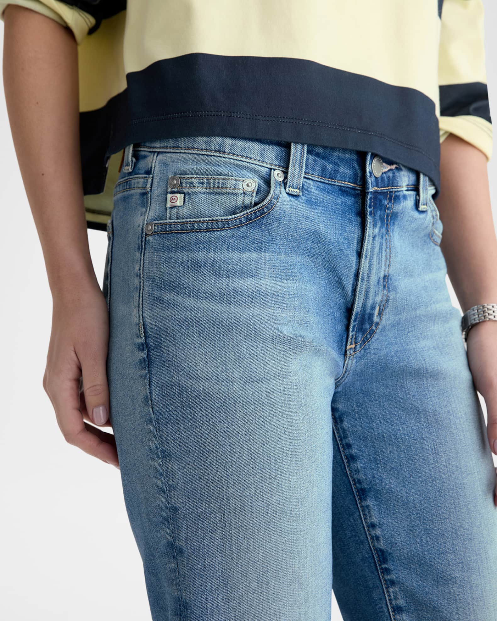 AG Jeans Sandra Low-Rise Comfort Stretch Denim Jeans | Neiman Marcus