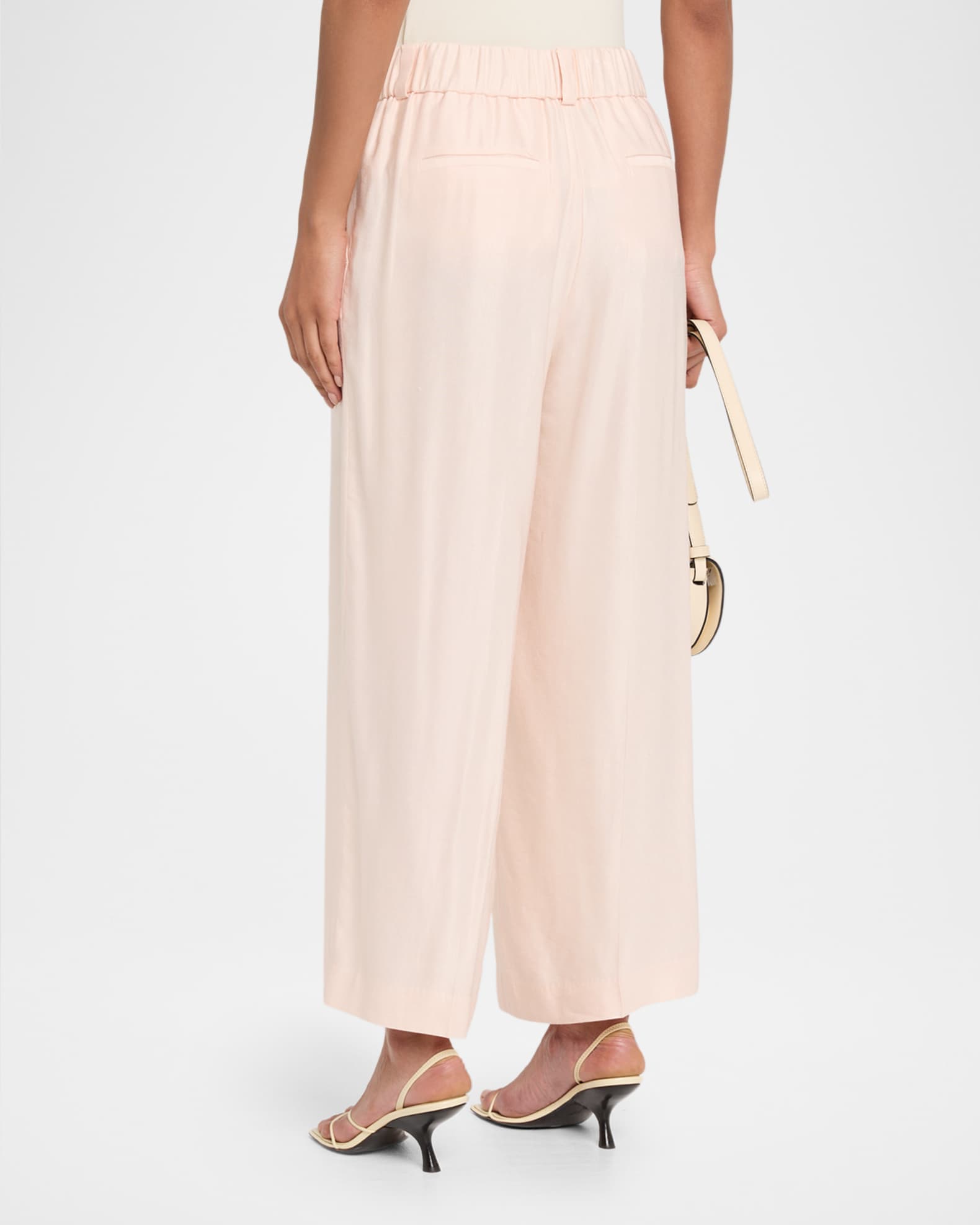 Peserico Pleated-Front Cotton Pants | Neiman Marcus
