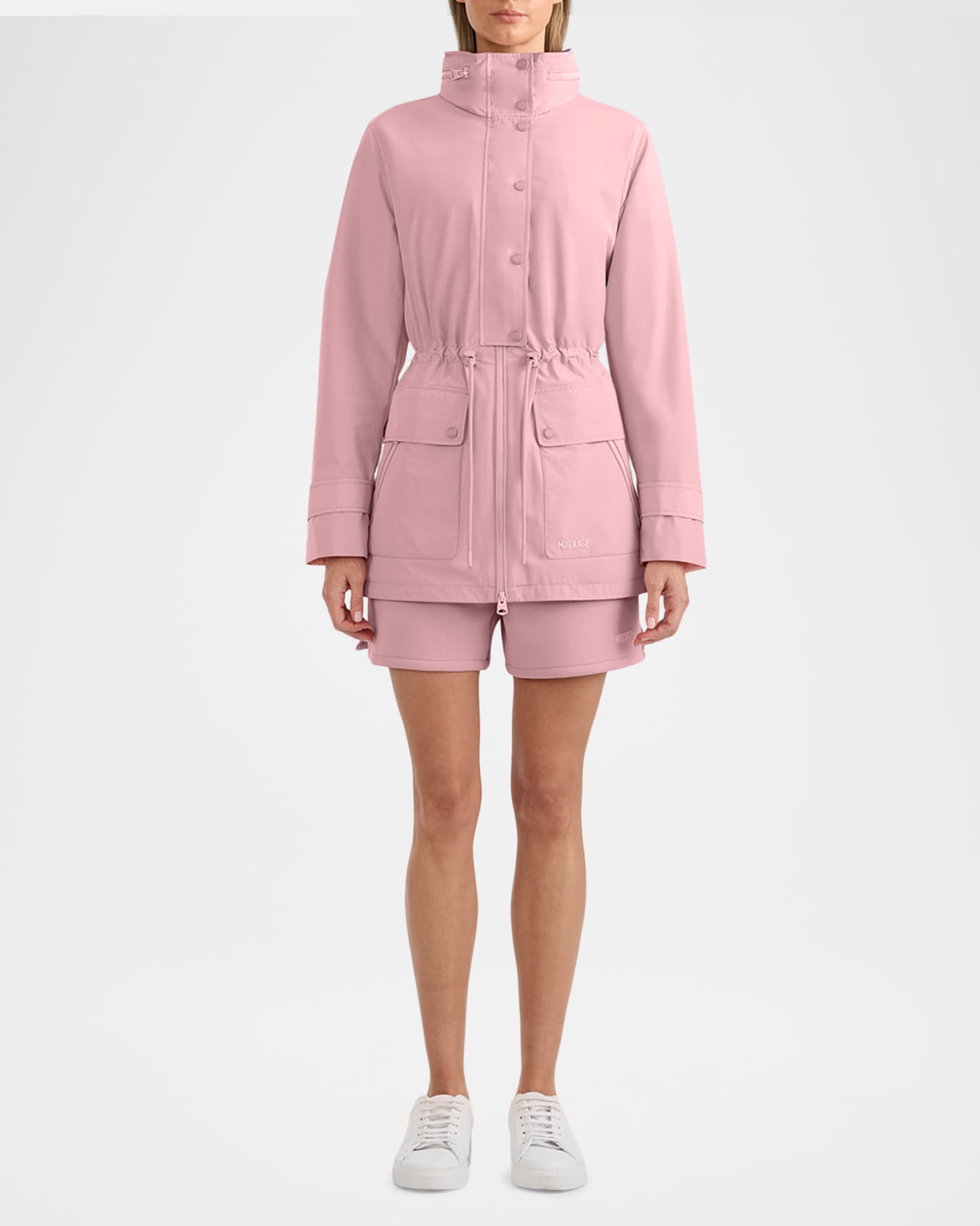 Mackage Keryn-Z Rain Jacket with Packable Hood | Neiman Marcus