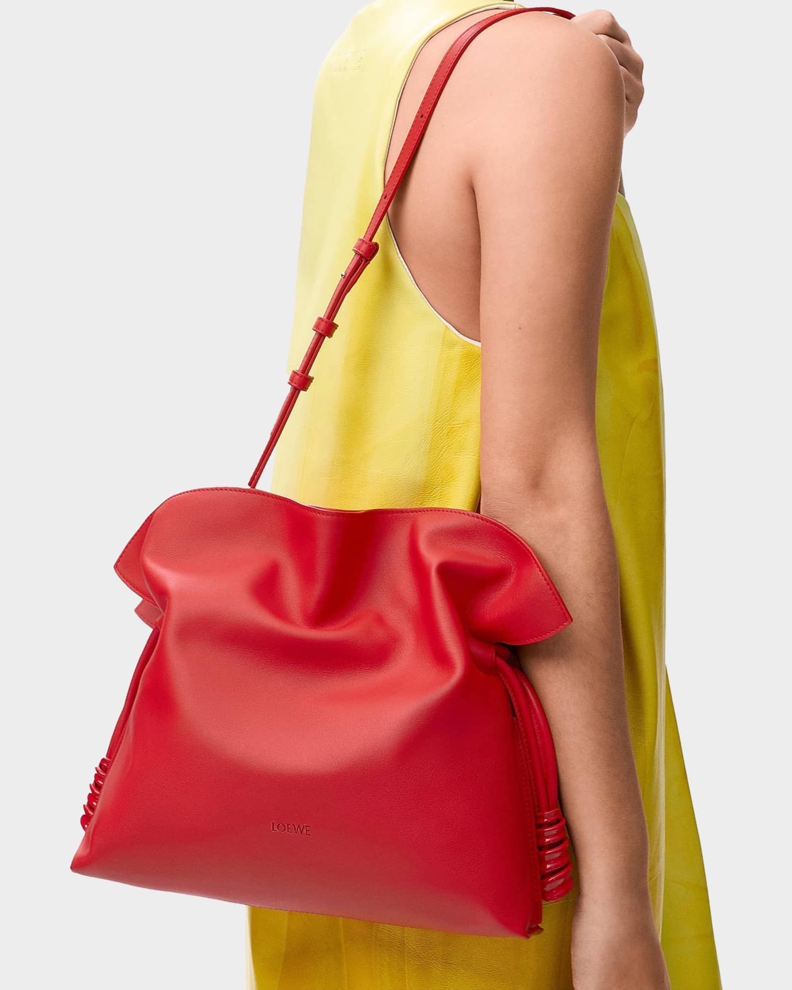Loewe Flamenco Clutch Bag in Leather | Neiman Marcus