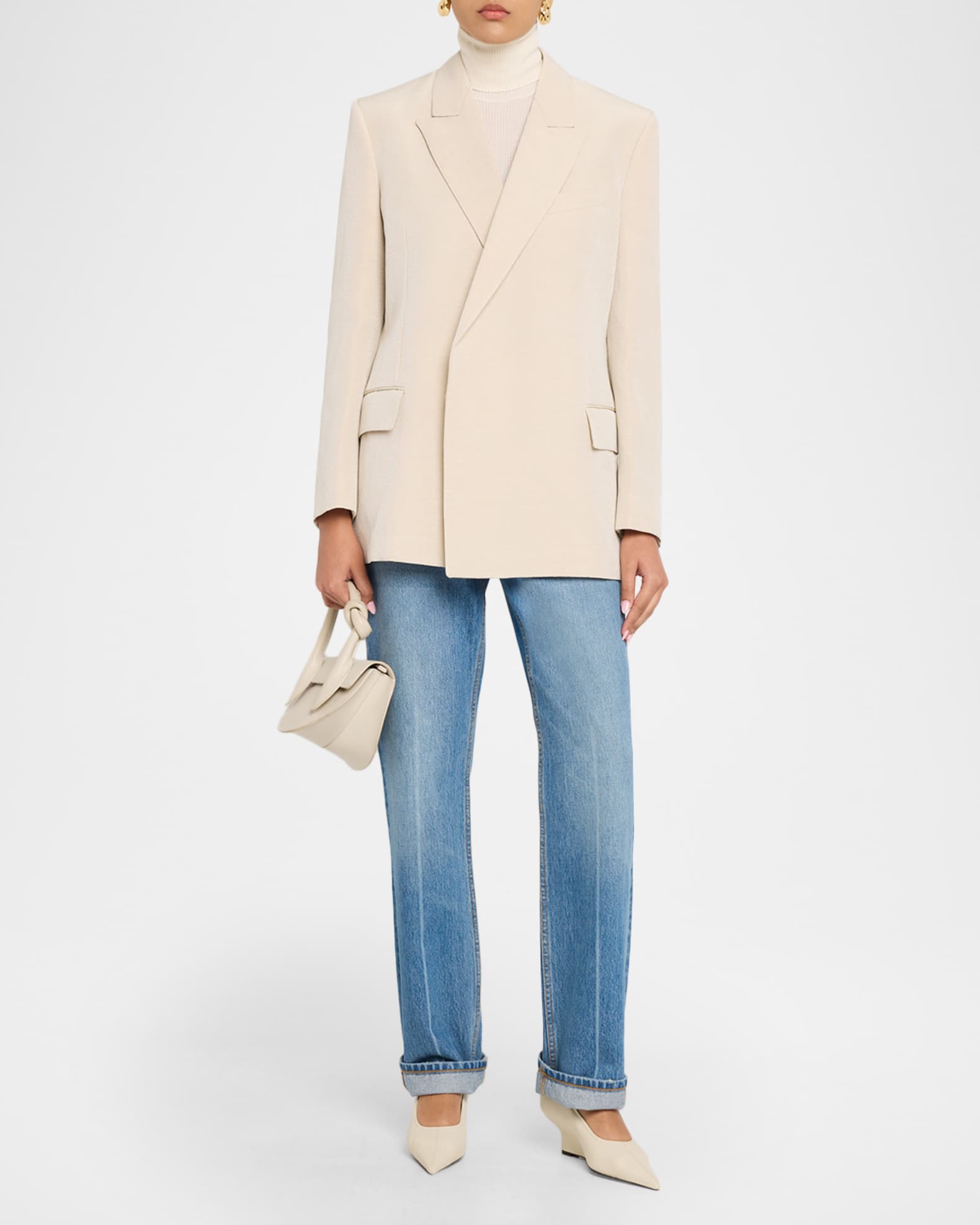 FForme Winslow Double-Breasted Linen Jacket | Neiman Marcus