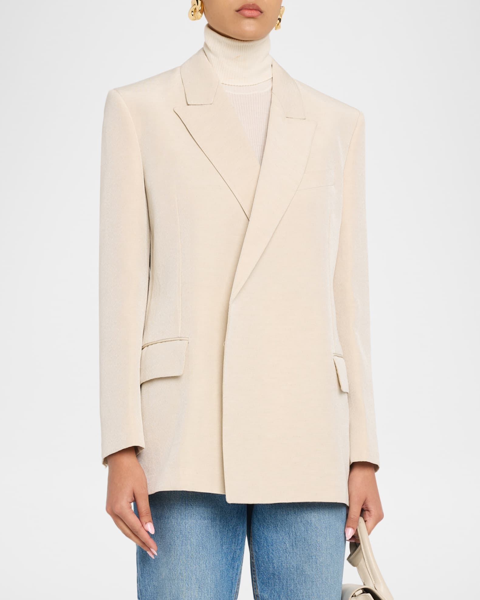 FForme Winslow Double-Breasted Linen Jacket | Neiman Marcus
