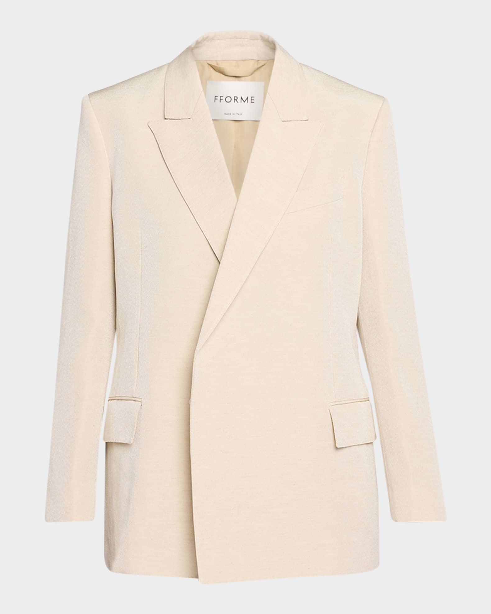 FForme Winslow Double-Breasted Linen Jacket | Neiman Marcus