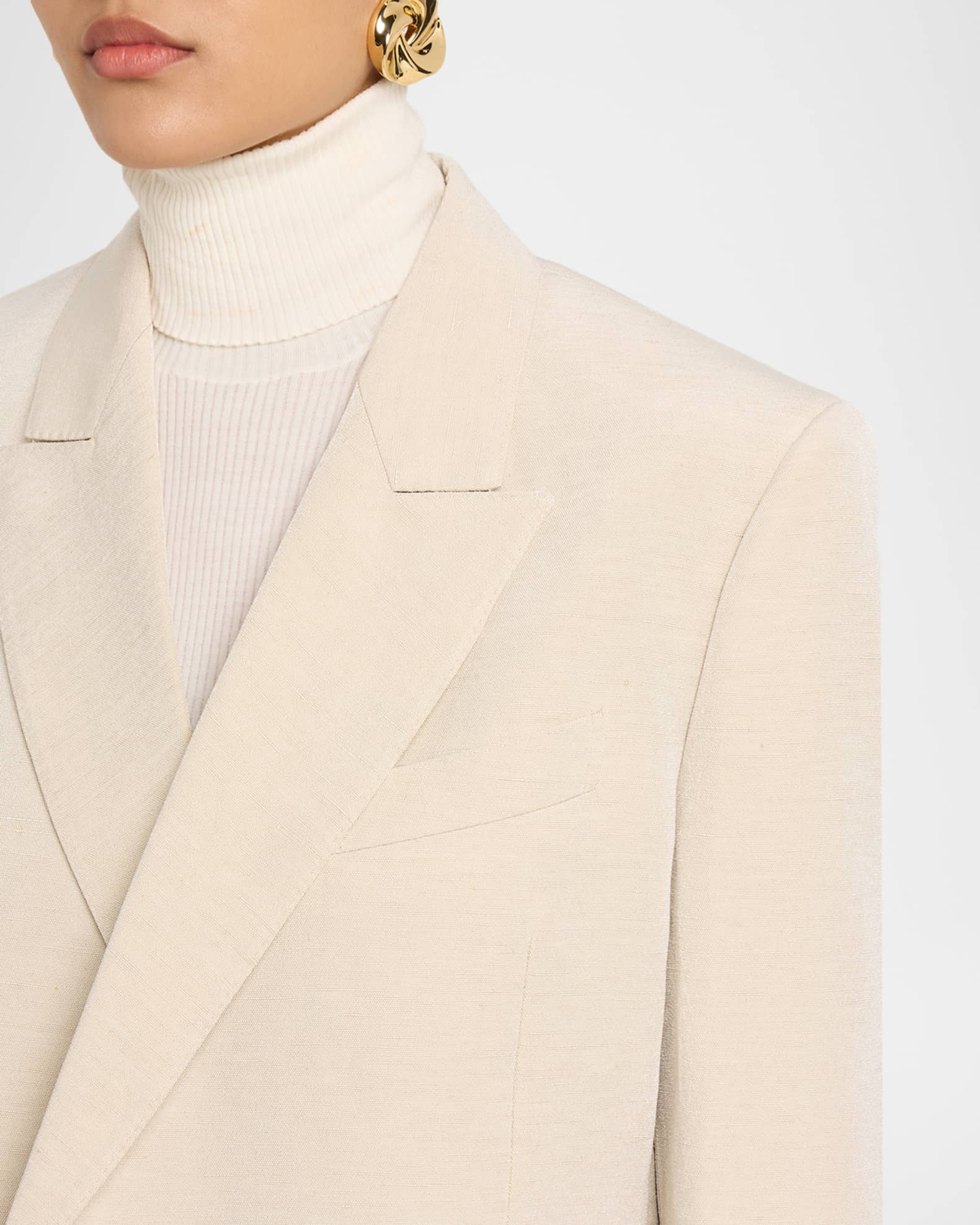 FForme Winslow Double-Breasted Linen Jacket | Neiman Marcus