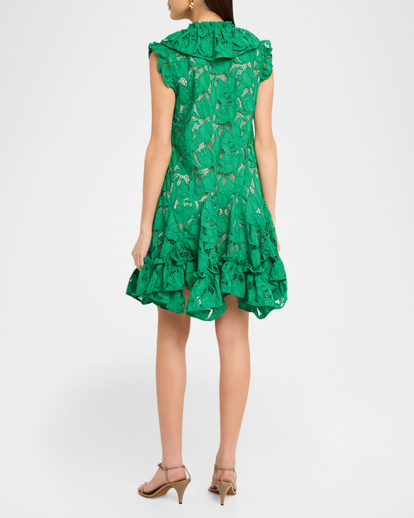 AKNVAS Nora Guipure Lace Mini Dress | Neiman Marcus