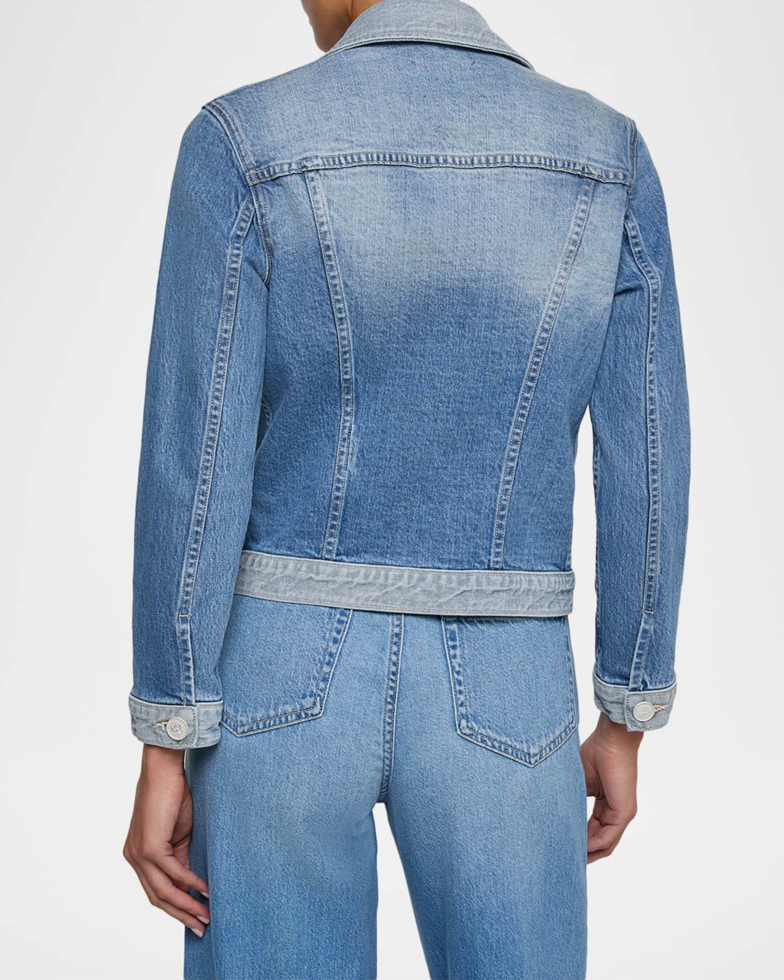 L'Agence Maven Slim Denim Jacket | Neiman Marcus
