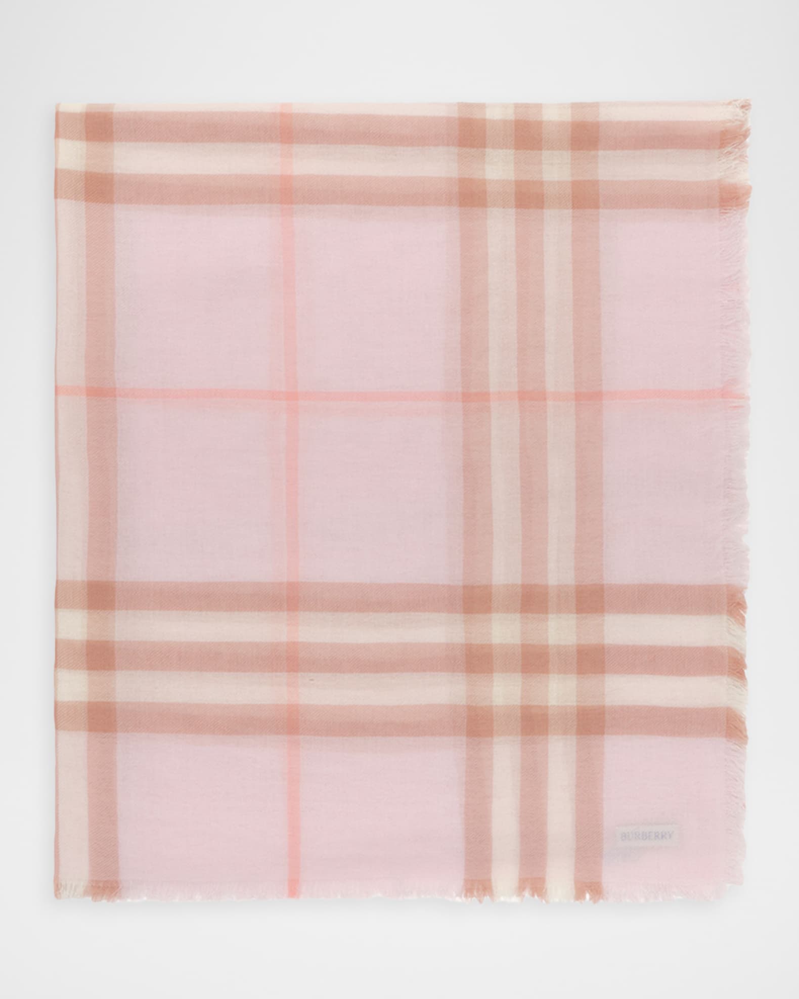 Burberry Wide Check Wool Scarf | Neiman Marcus