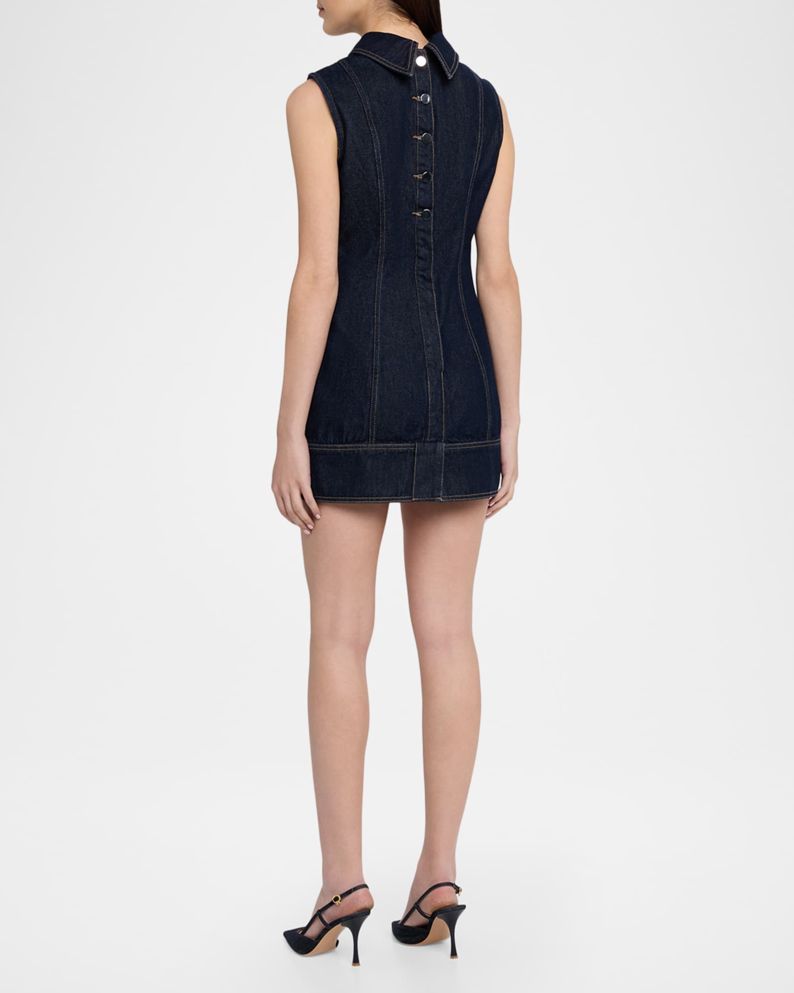 Et Ochs Winslow Cotton Denim Mini Dress | Neiman Marcus