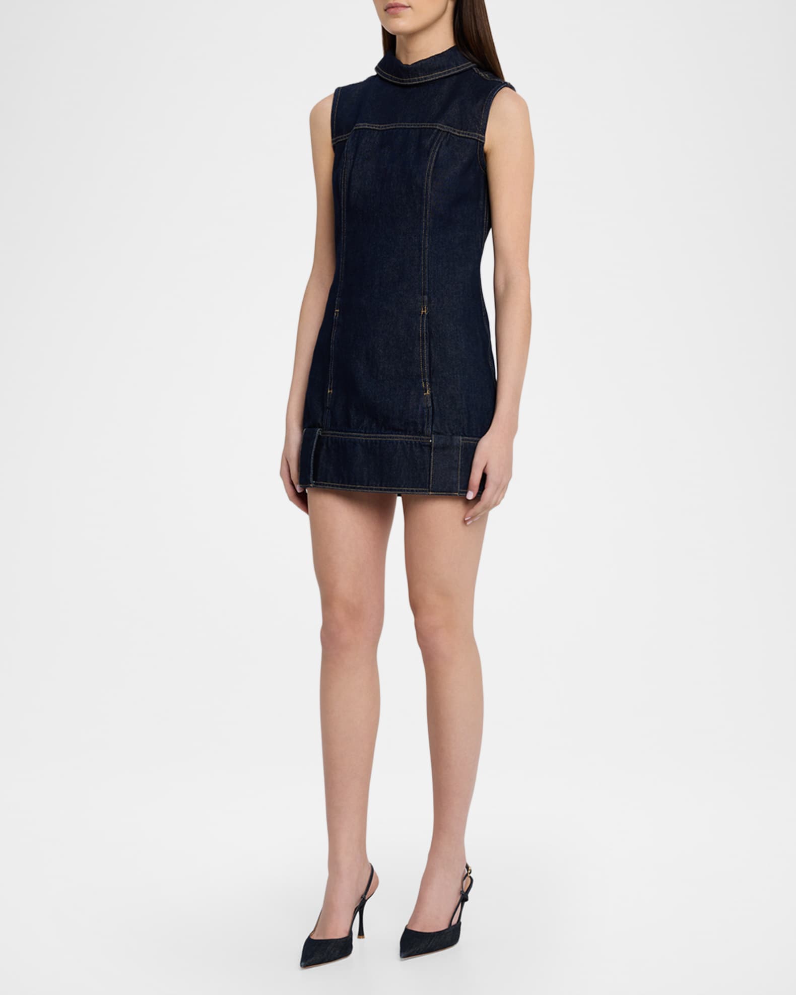 Et Ochs Winslow Cotton Denim Mini Dress | Neiman Marcus